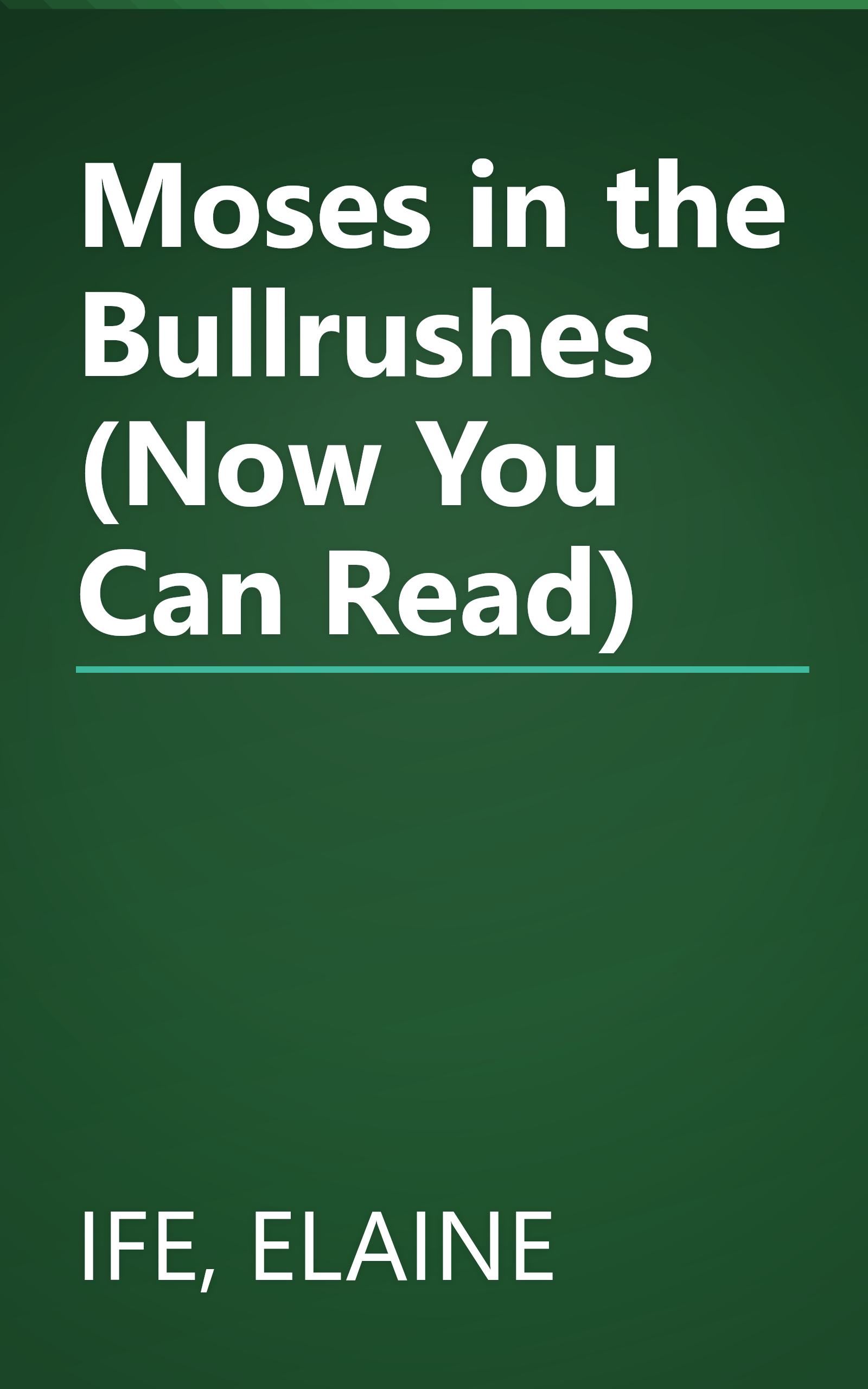 Moses in the Bullrushes (Now You Can Read) book cover