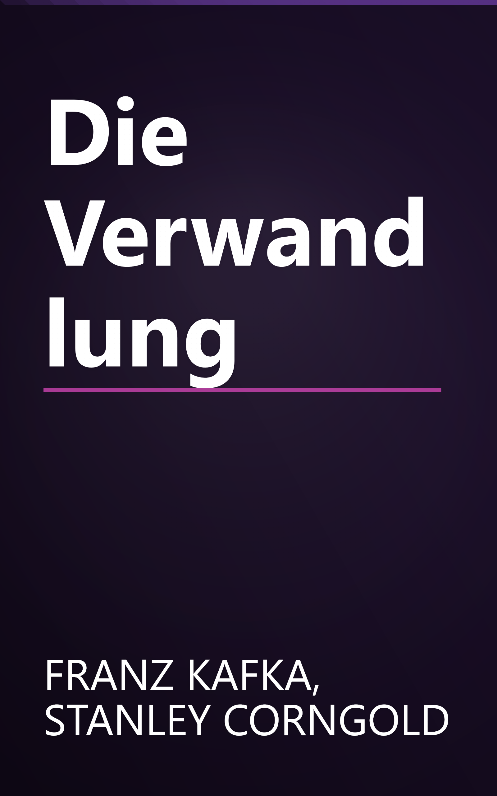 Die Verwandlung book cover