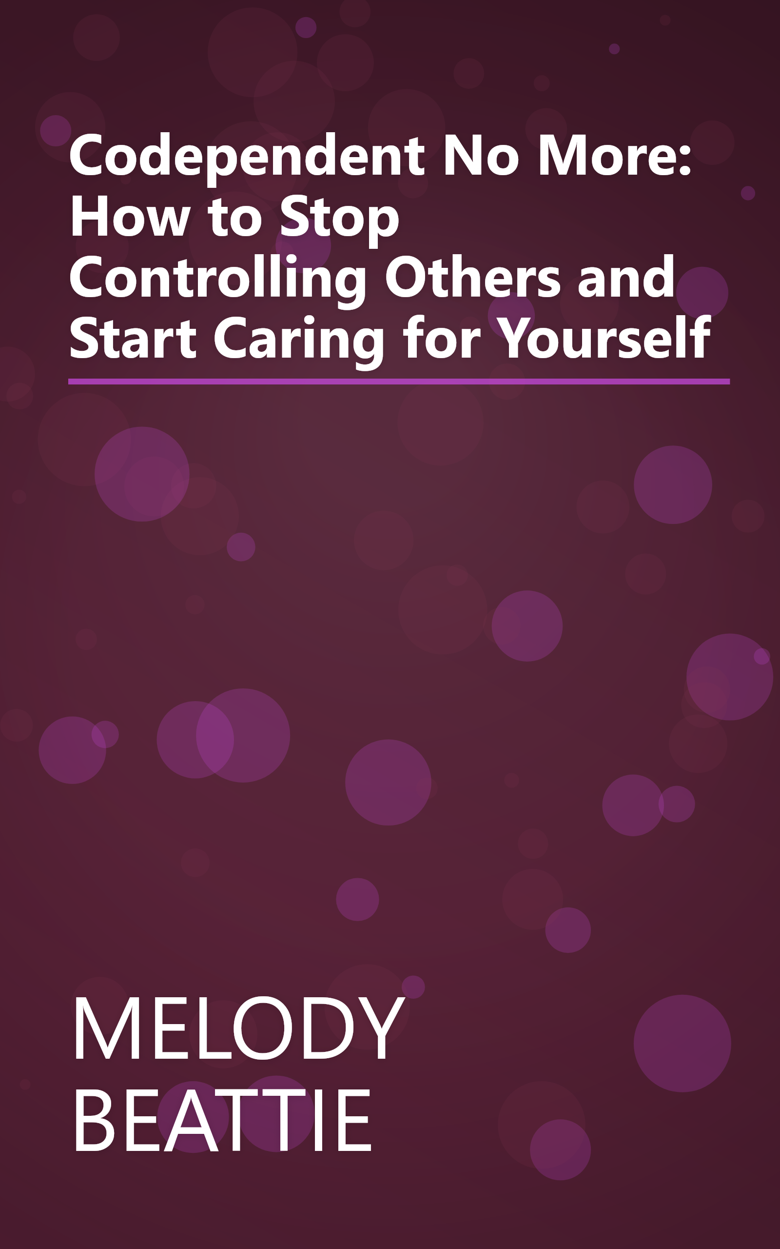 Codependent No More: How to Stop Controlling Others and Start Caring for Yourself book cover