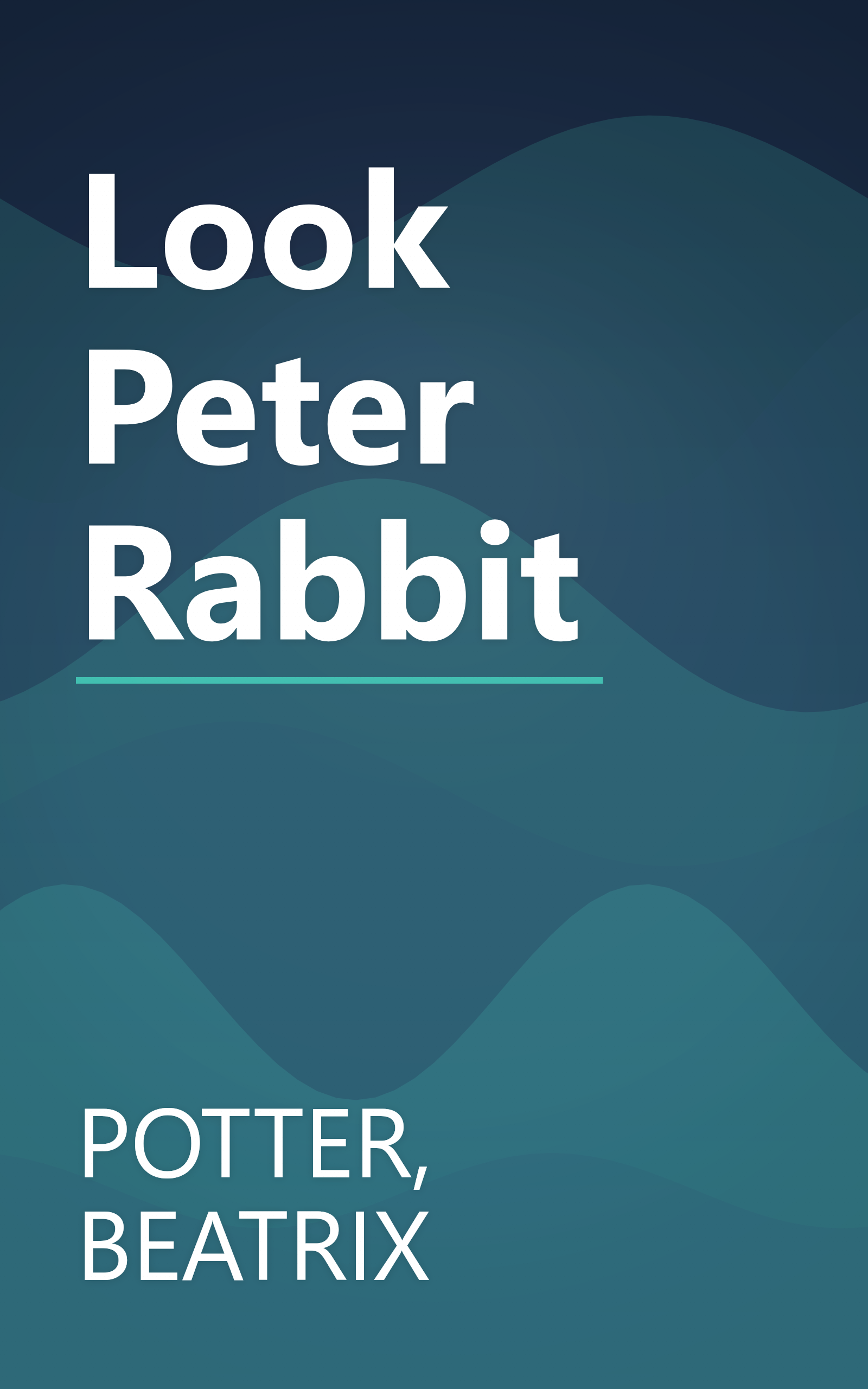 Look Peter Rabbit book cover