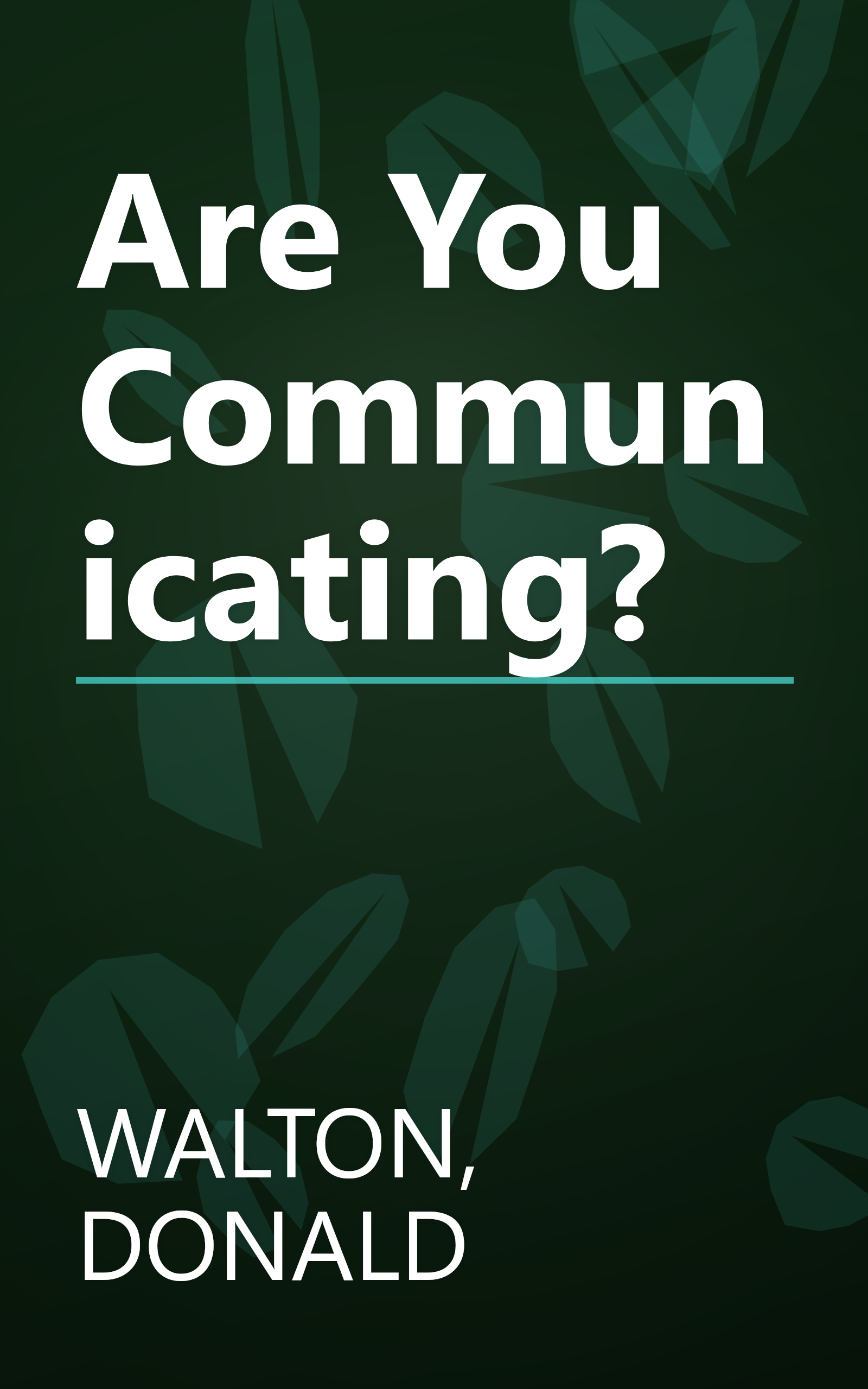 Are You Communicating? book cover