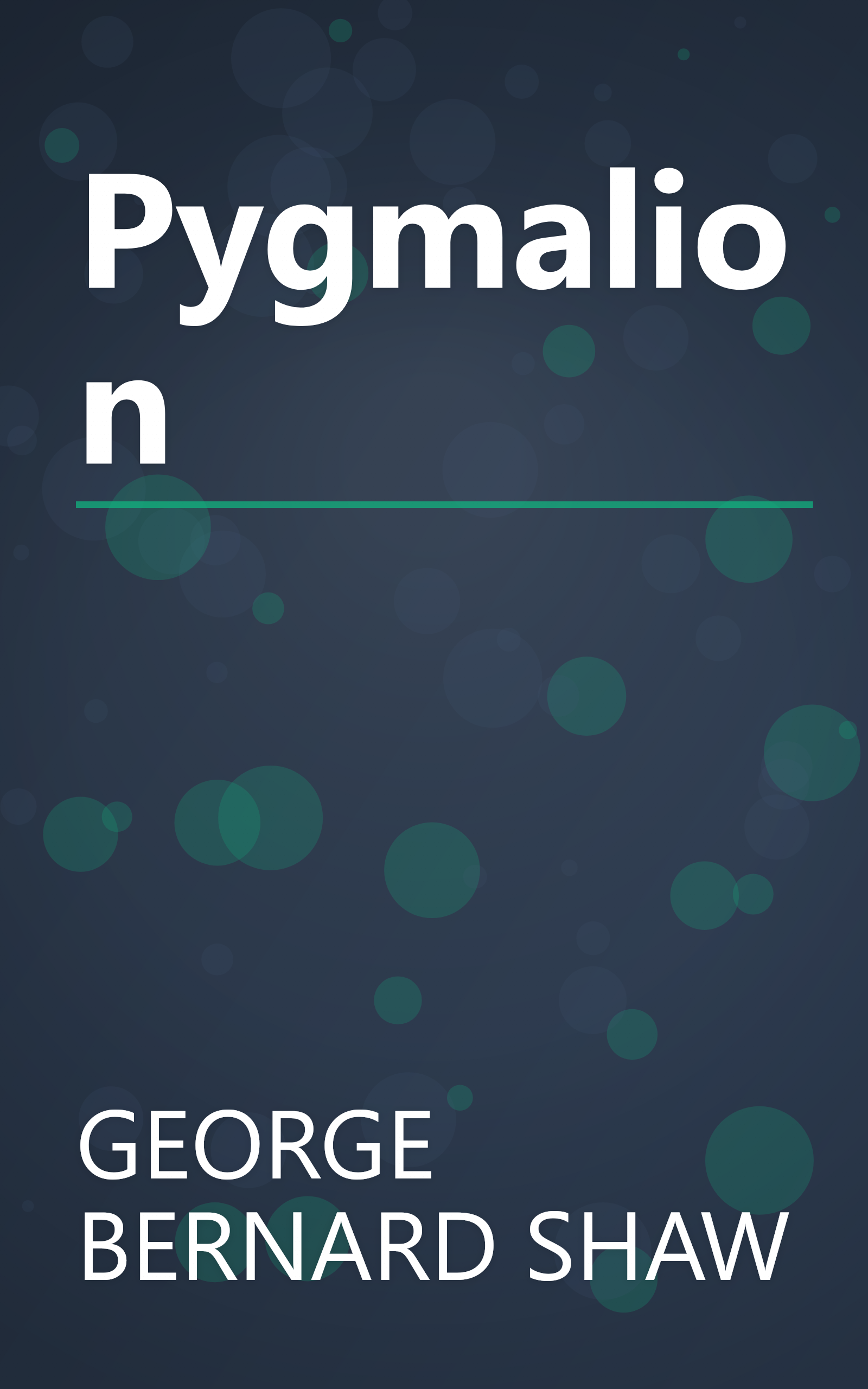 Pygmalion book cover
