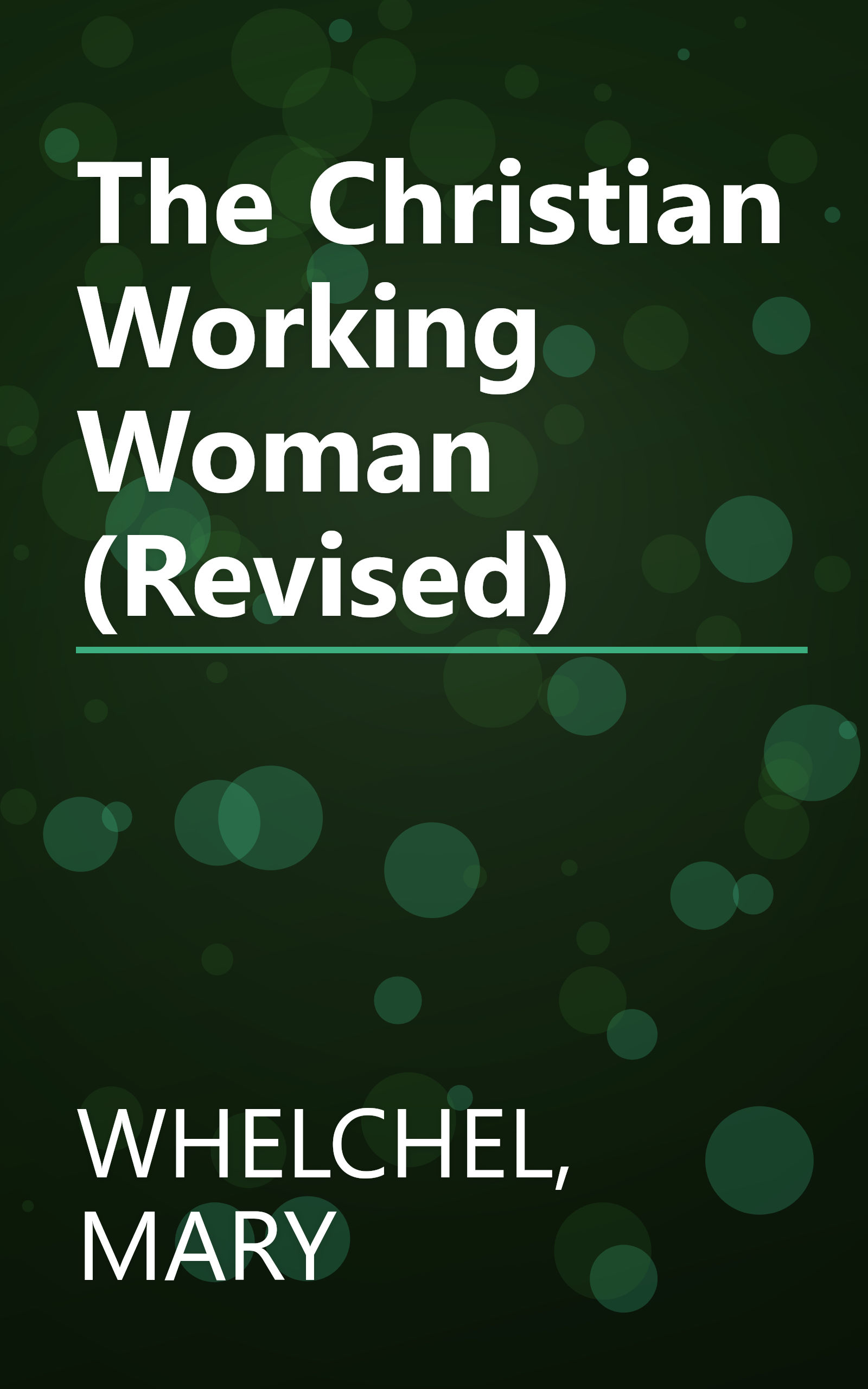 The Christian Working Woman (Revised) book cover