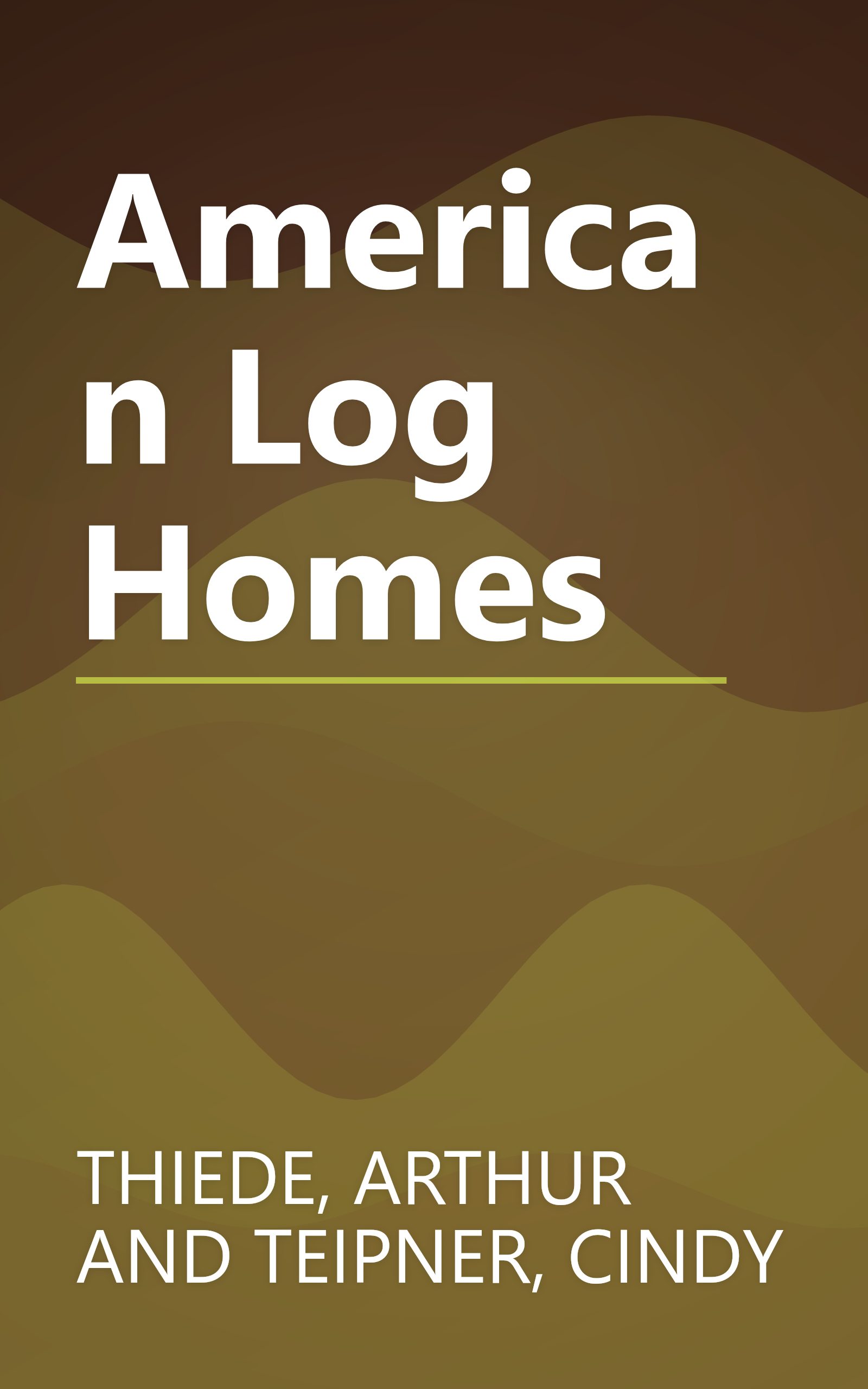 American Log Homes book cover
