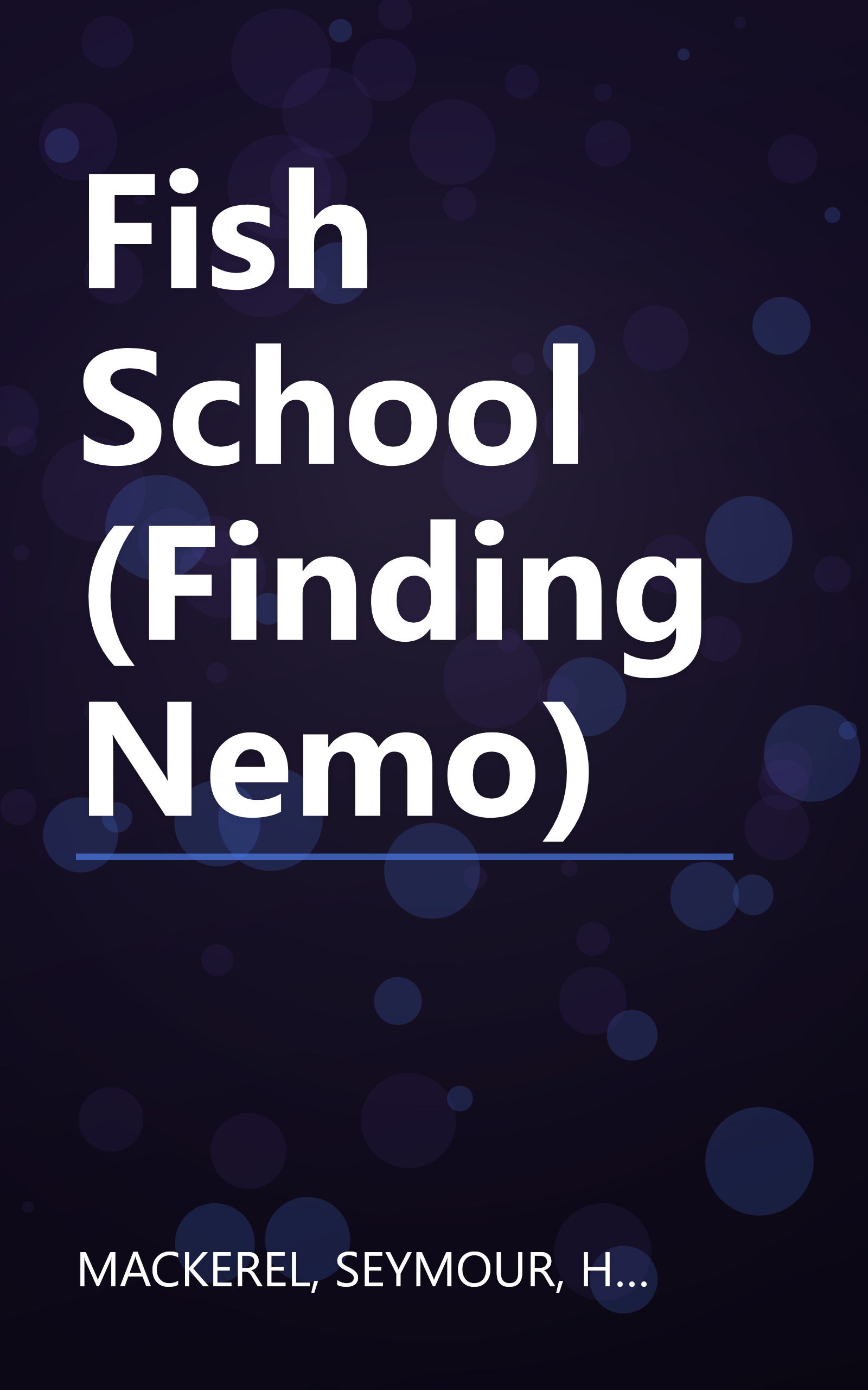 Fish School (Finding Nemo) book cover