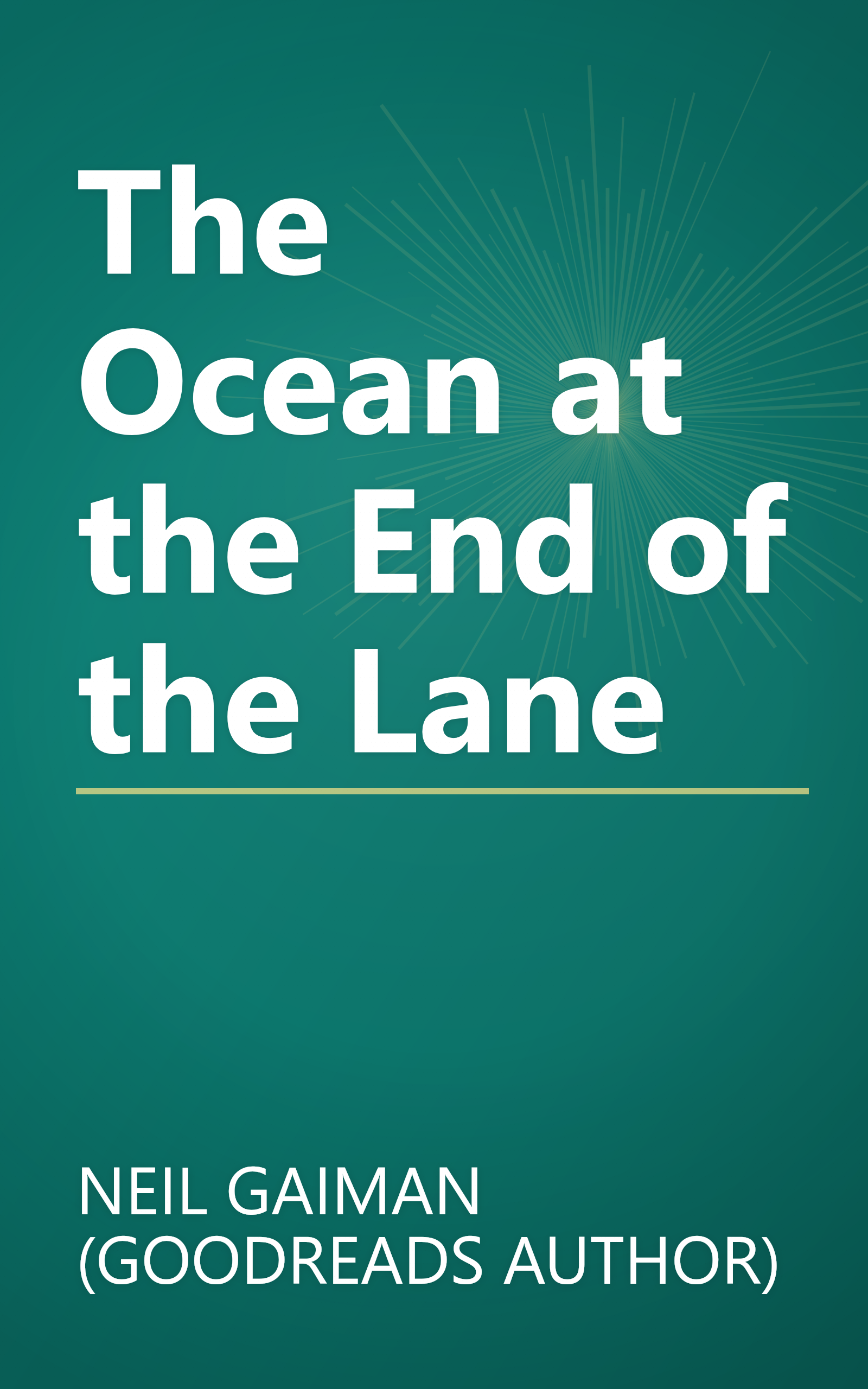 The Ocean at the End of the Lane book cover