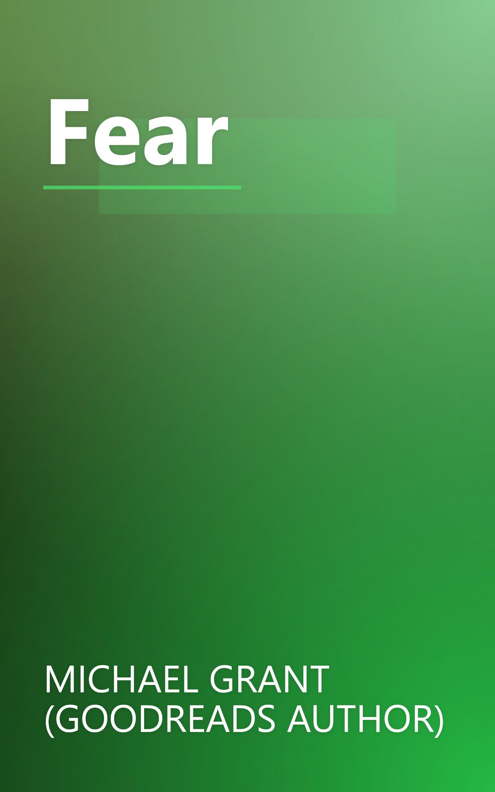 Fear book cover