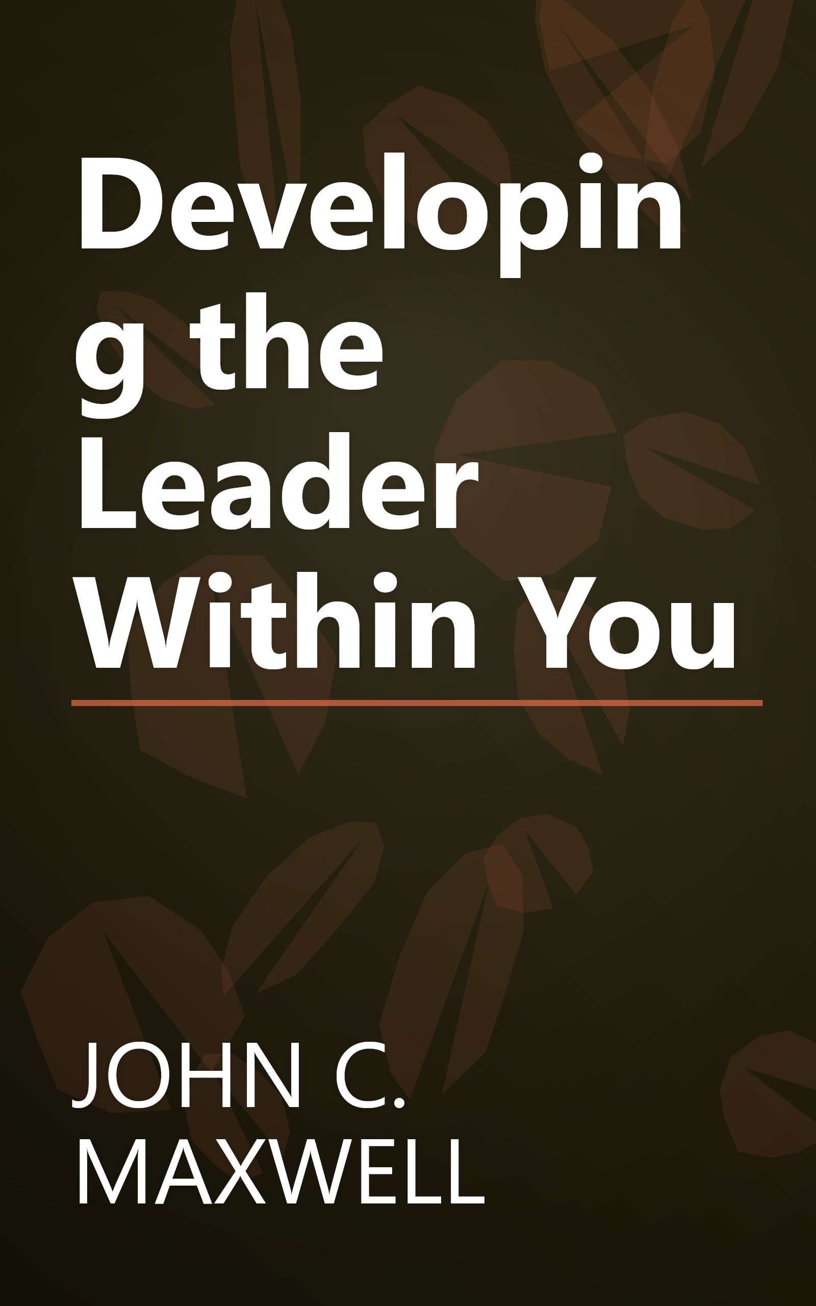 Developing the Leader Within You book cover
