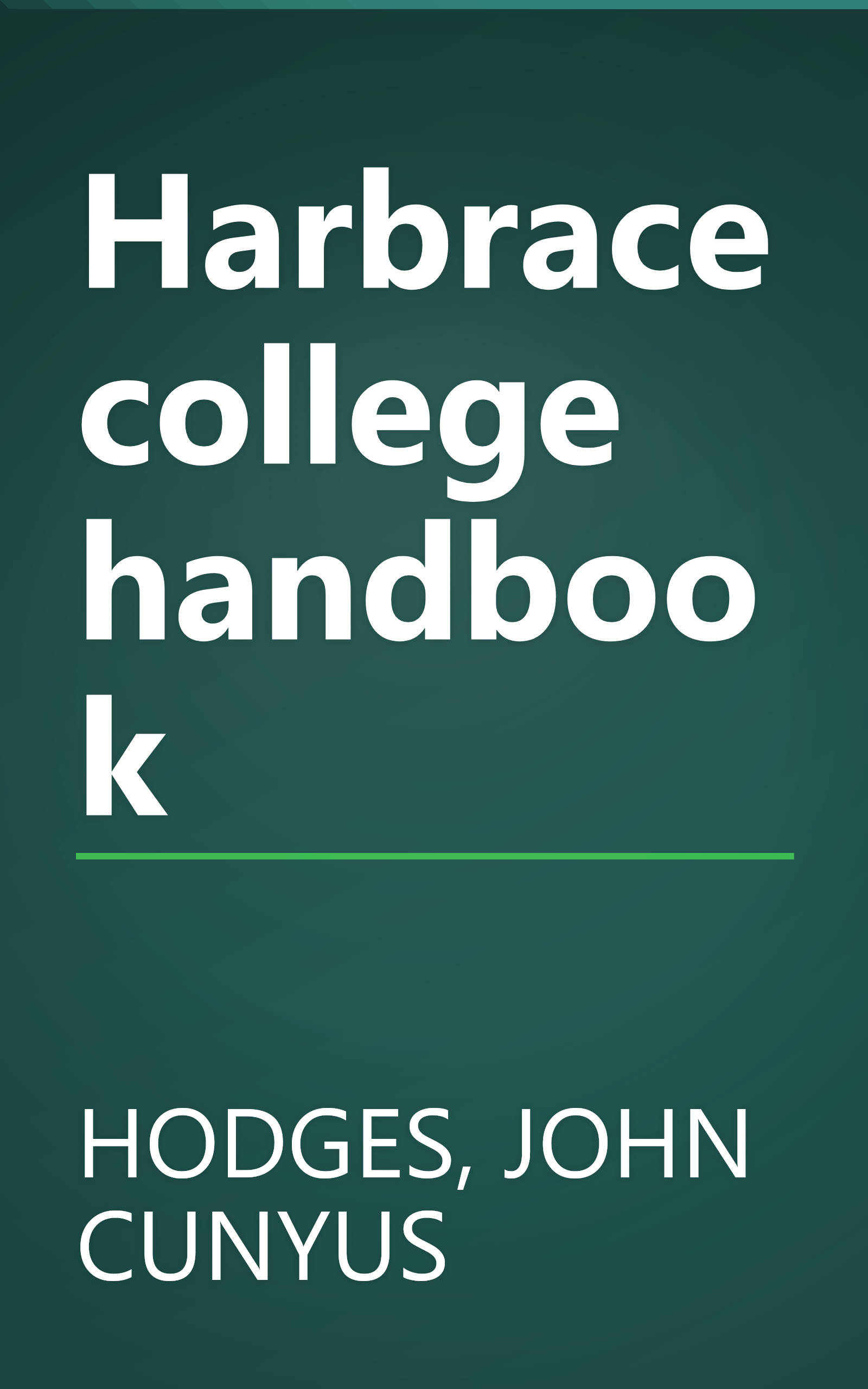 Harbrace college handbook book cover