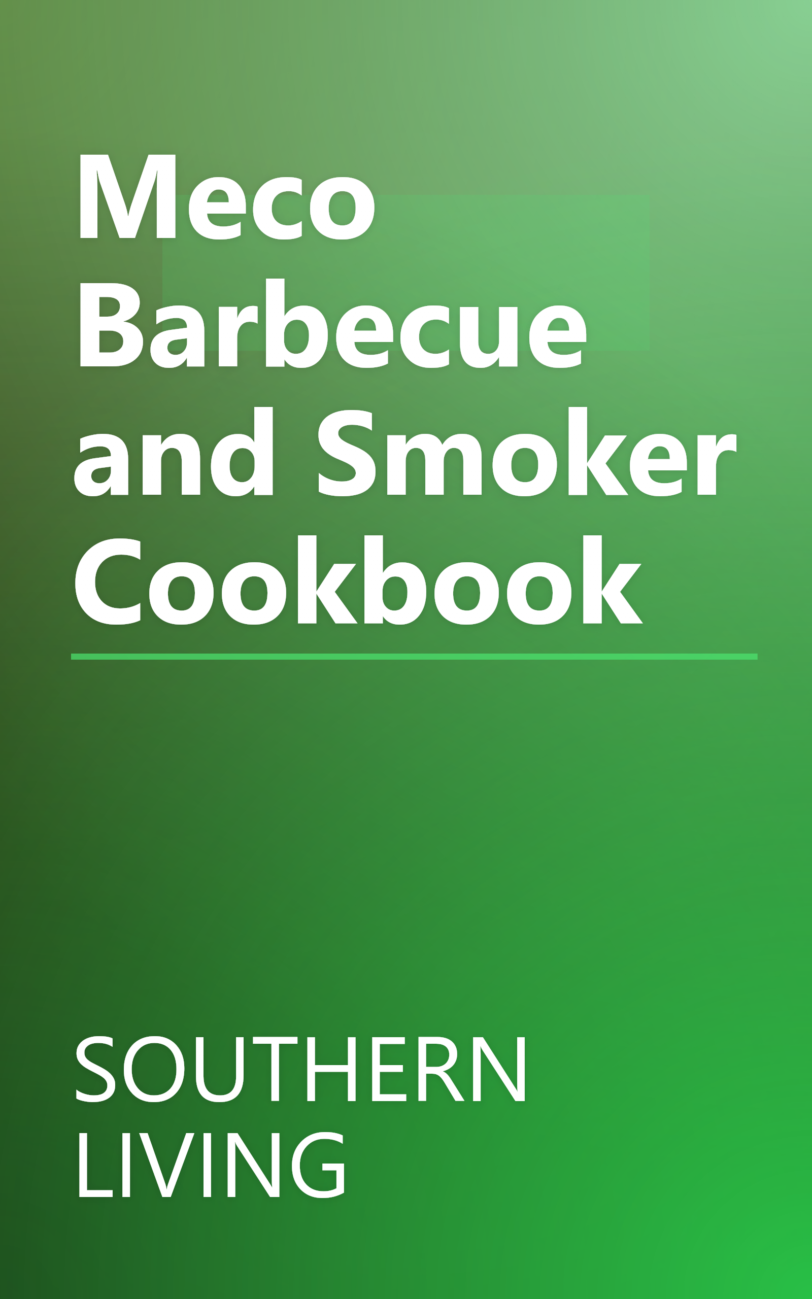 Meco Barbecue and Smoker Cookbook book cover