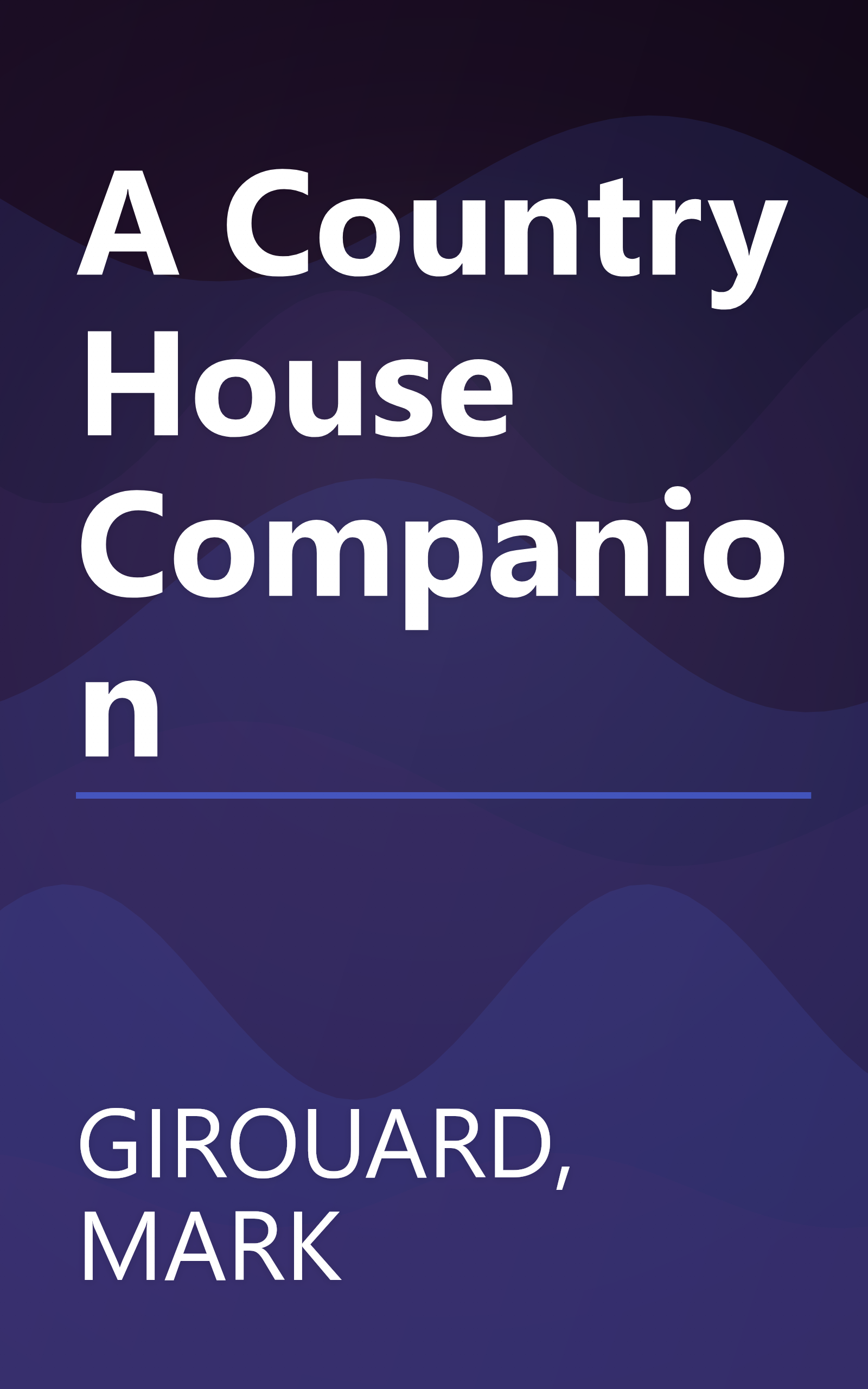 A Country House Companion book cover