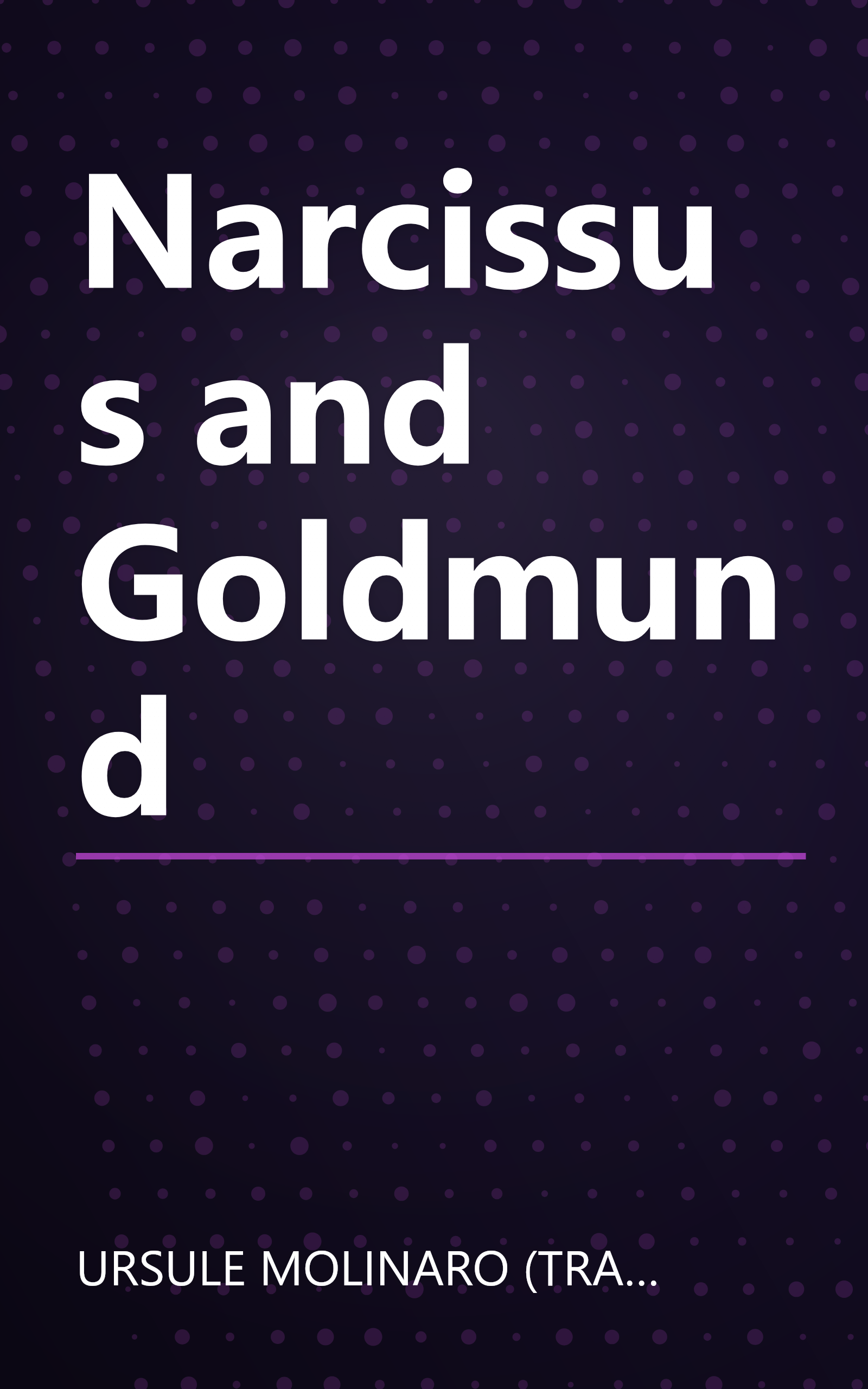 Narcissus and Goldmund book cover