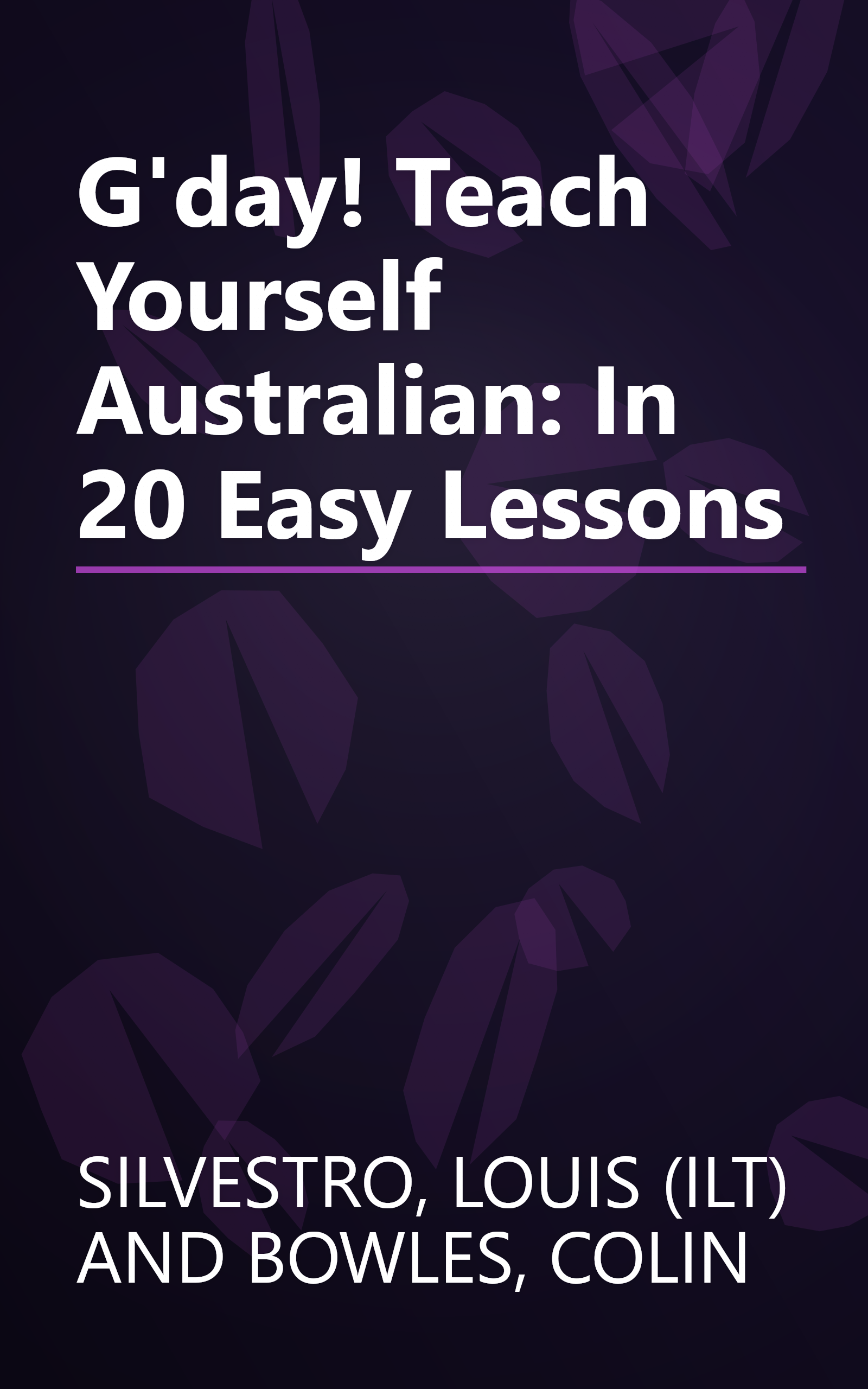 G'day! Teach Yourself Australian: In 20 Easy Lessons book cover