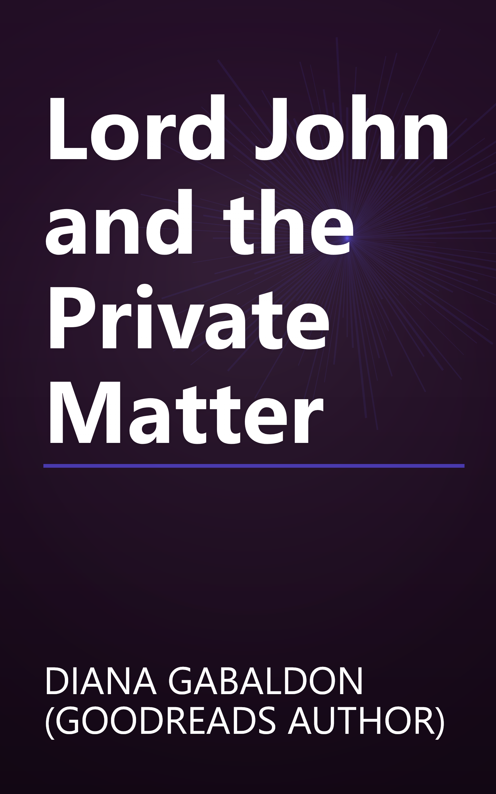 Lord John and the Private Matter book cover