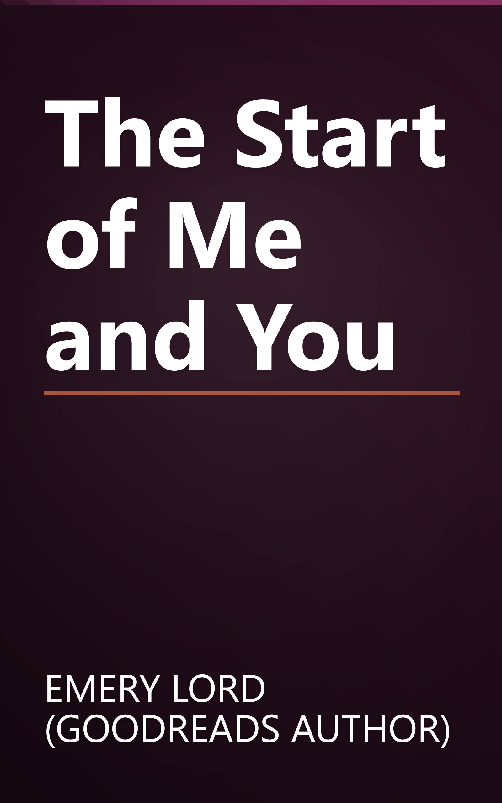The Start of Me and You book cover