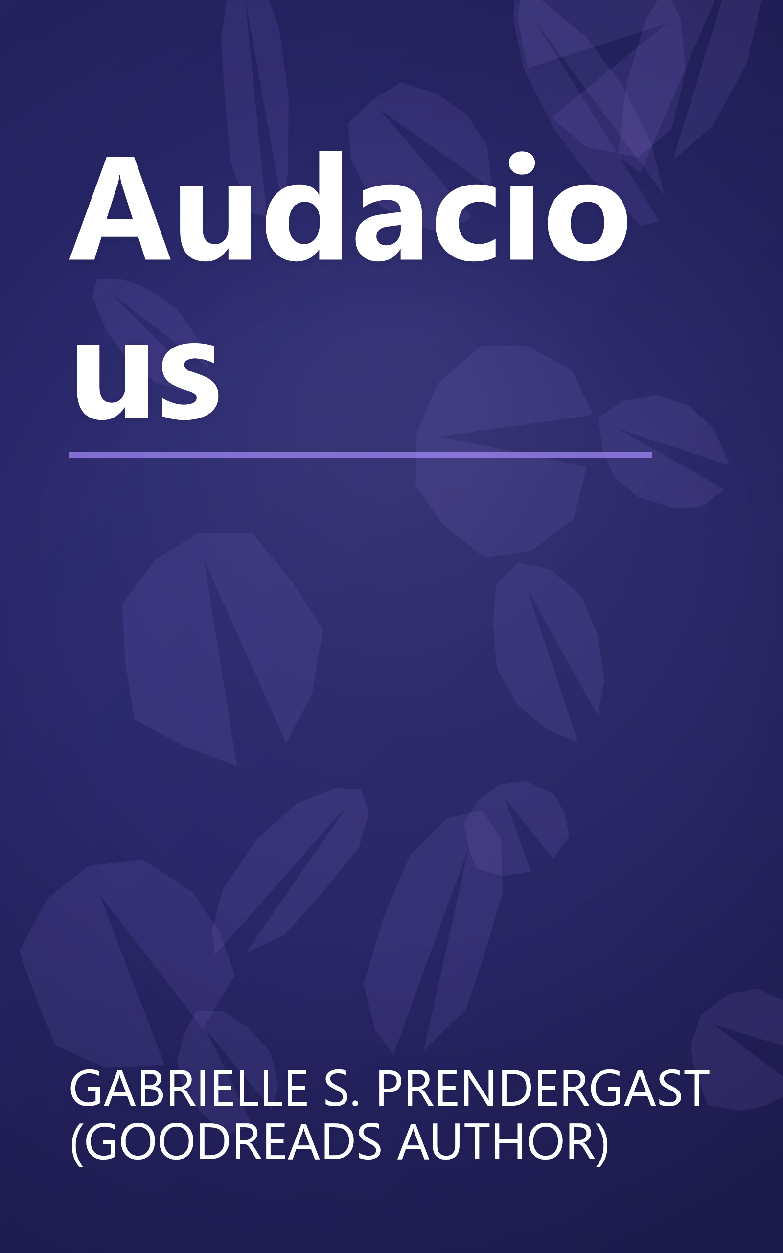 Audacious book cover