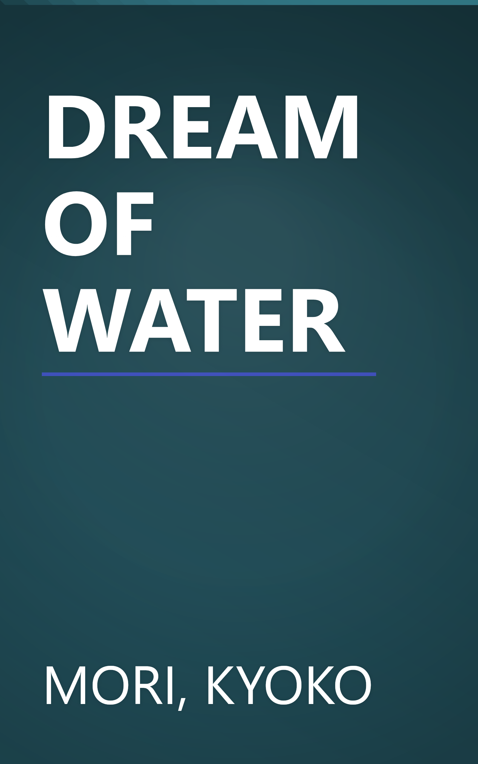 DREAM OF WATER book cover