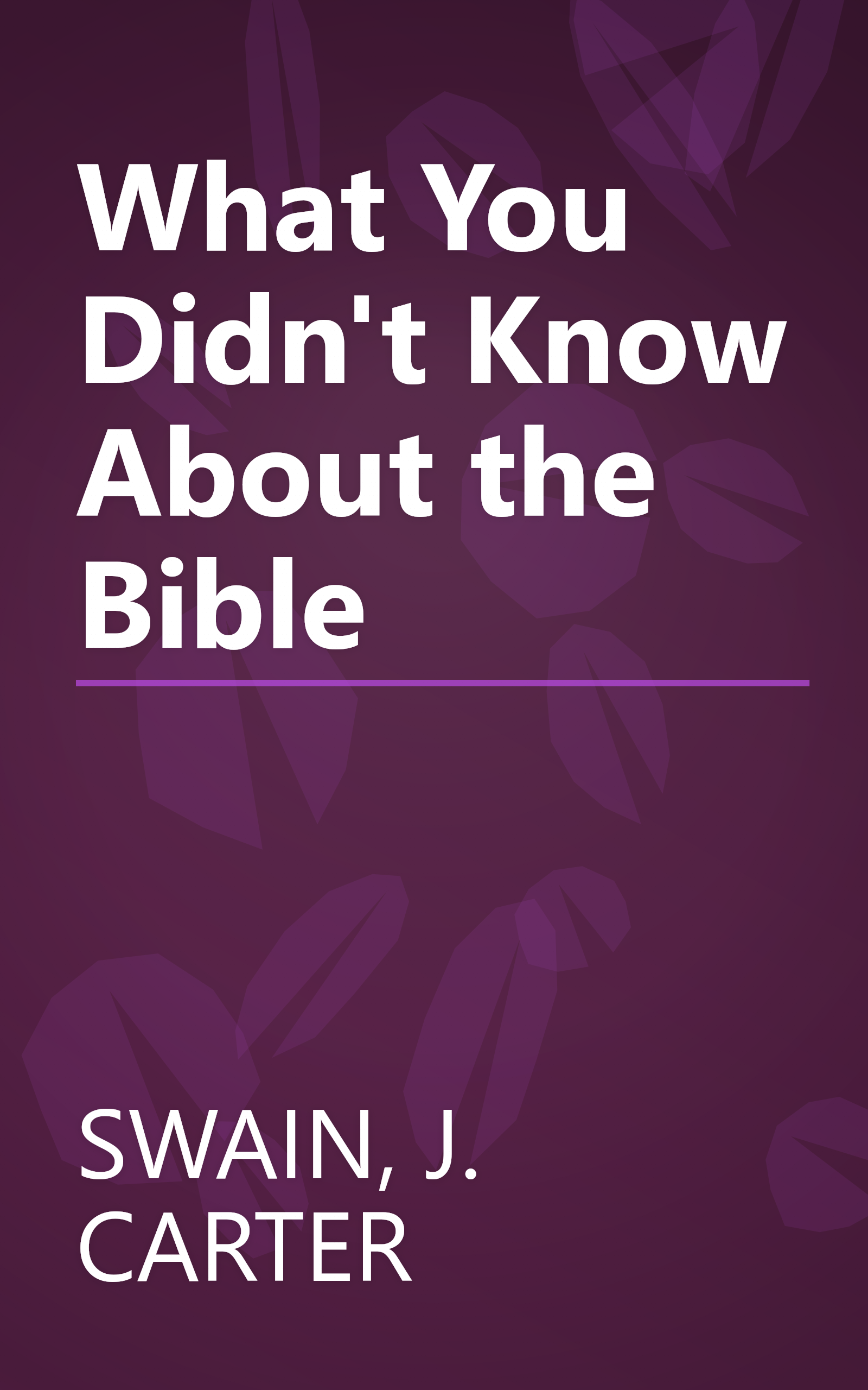 What You Didn't Know About the Bible book cover