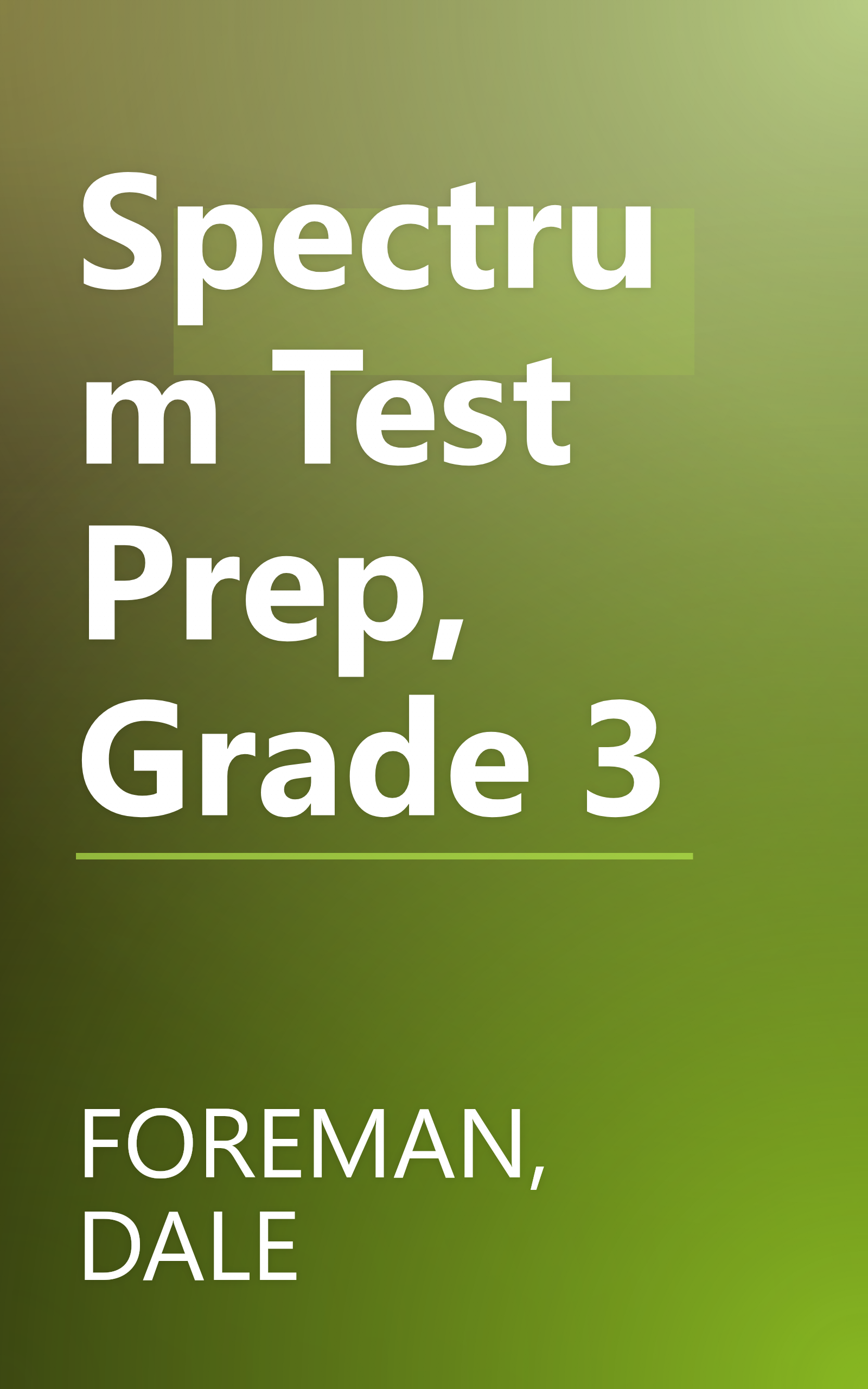 Spectrum Test Prep, Grade 3 book cover