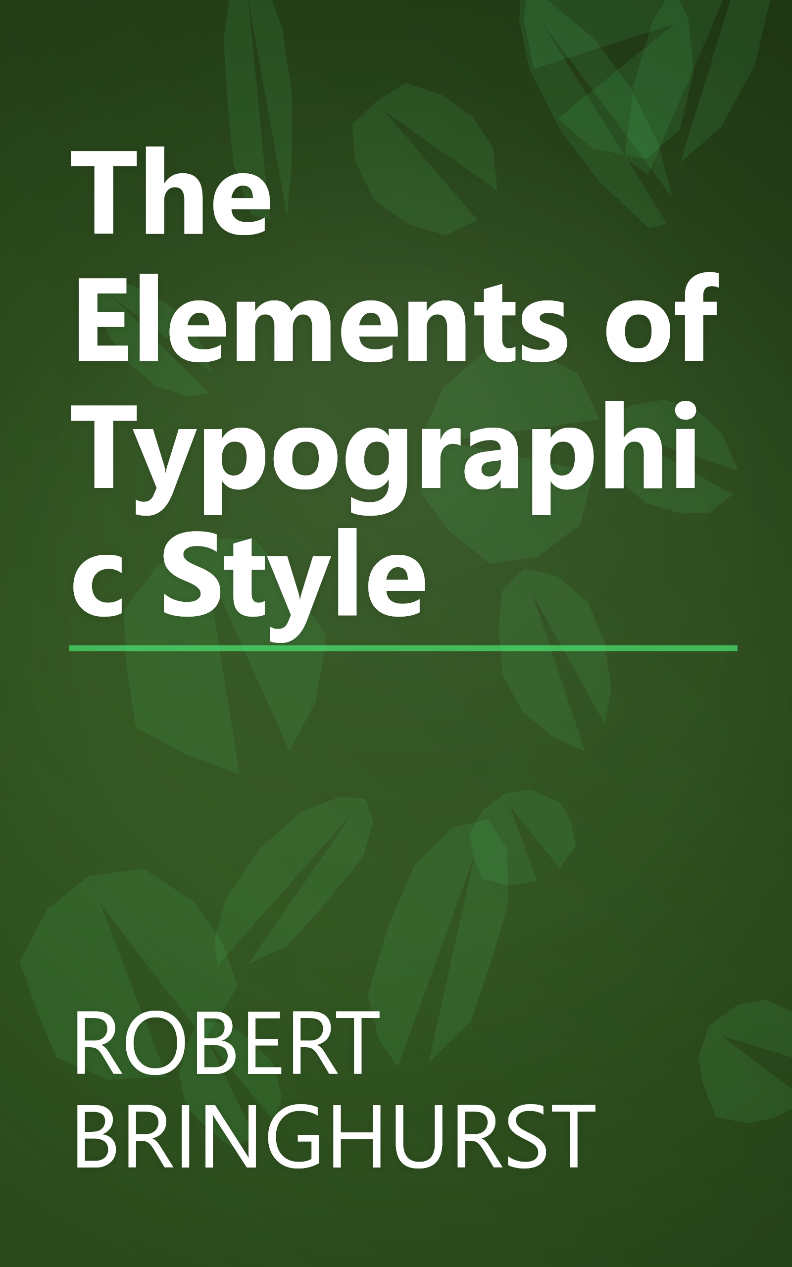 The Elements of Typographic Style book cover