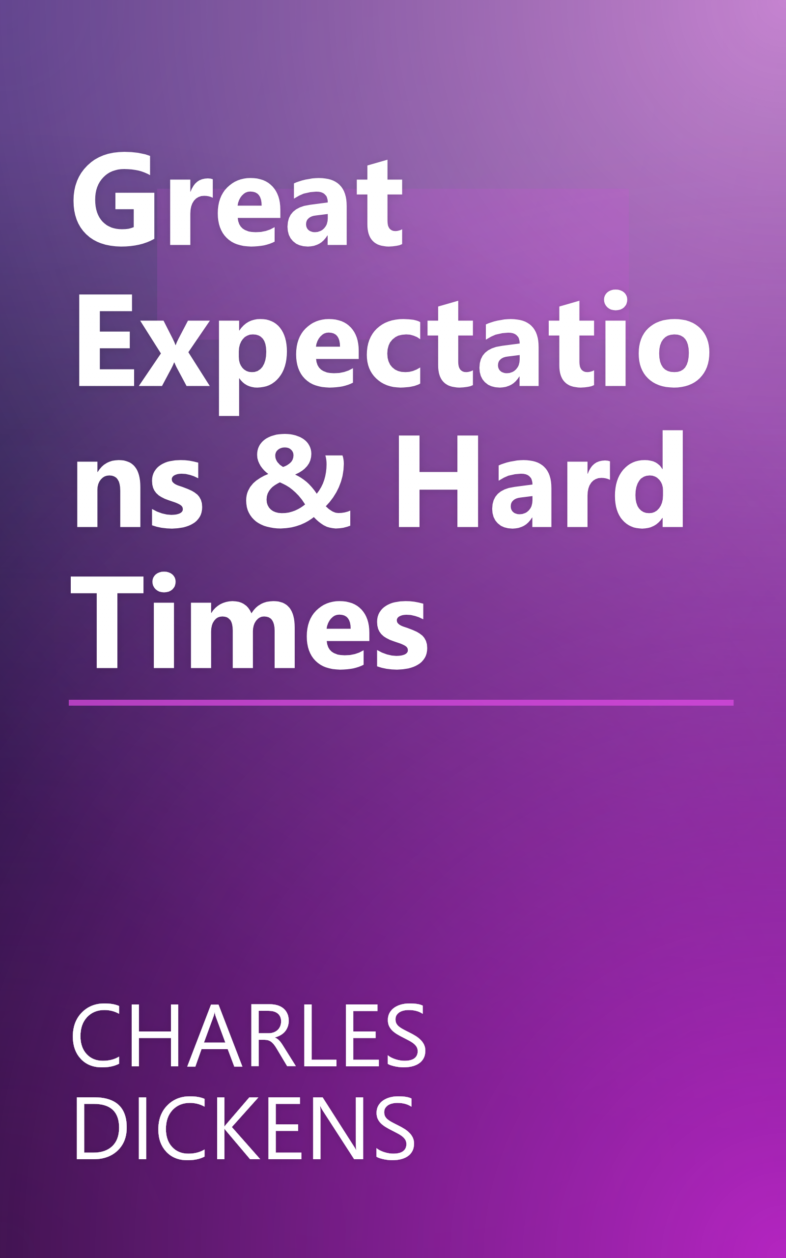 Great Expectations & Hard Times book cover