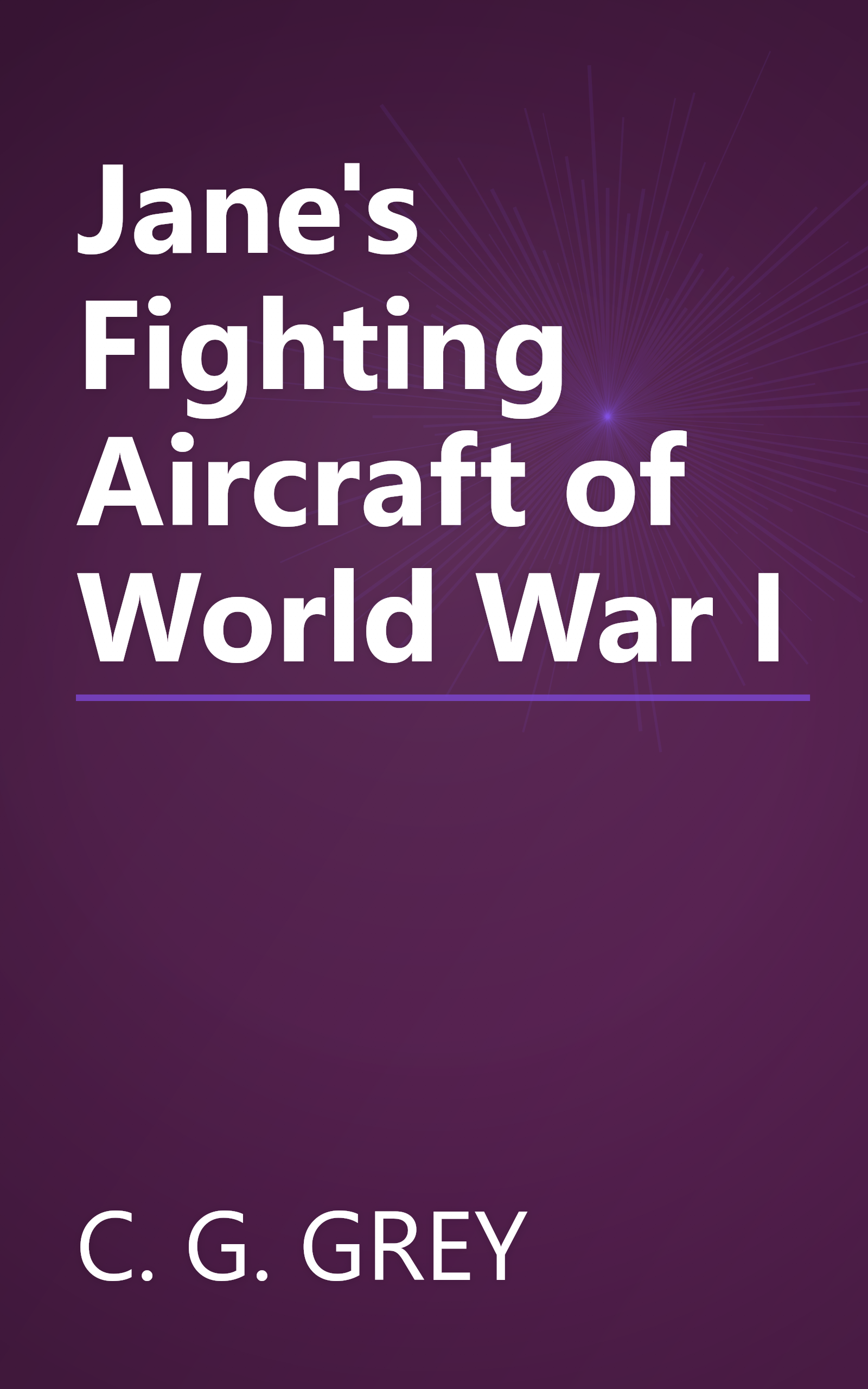 Jane's Fighting Aircraft of World War I book cover