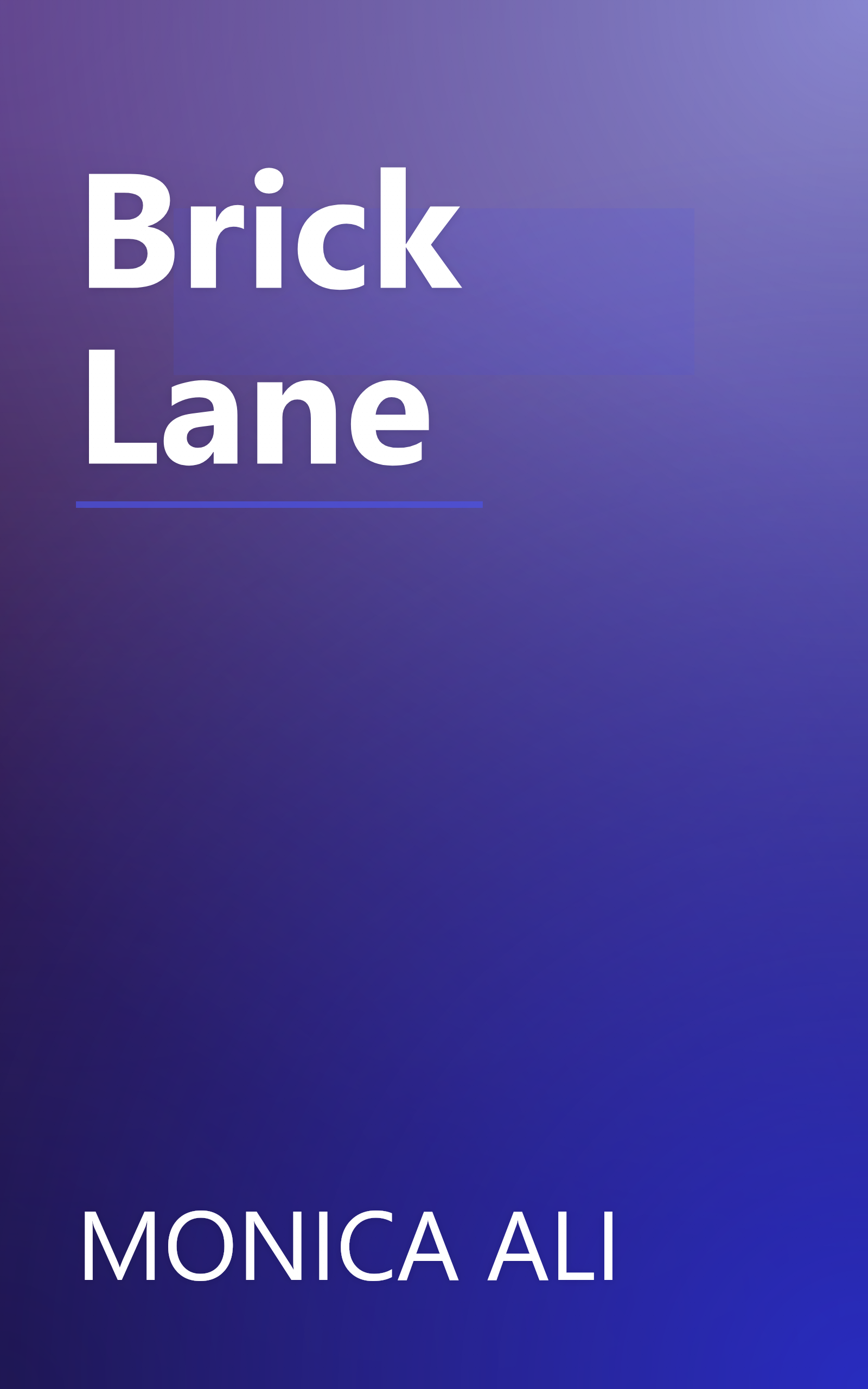 Brick Lane book cover
