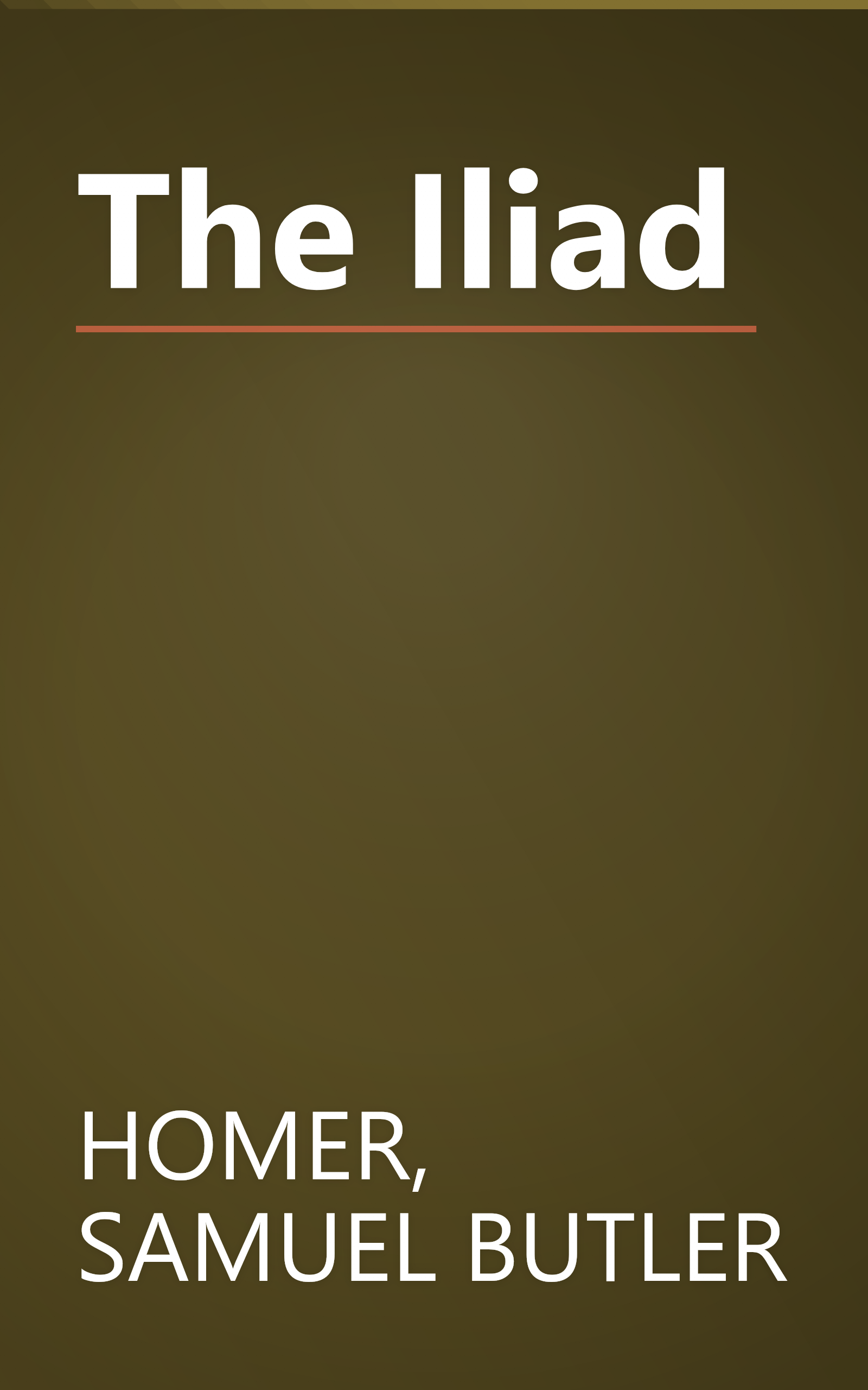 The Iliad book cover