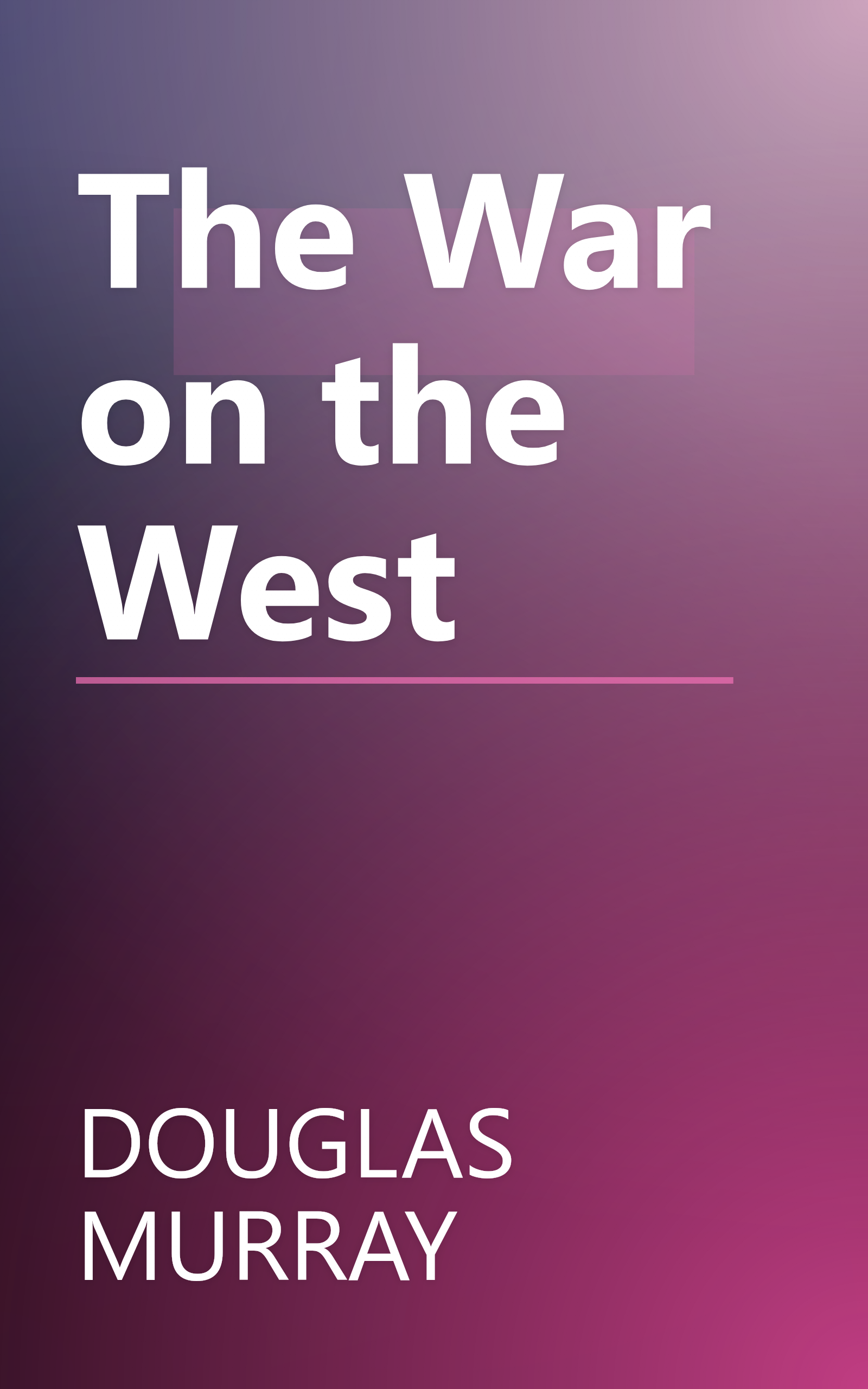 The War on the West book cover