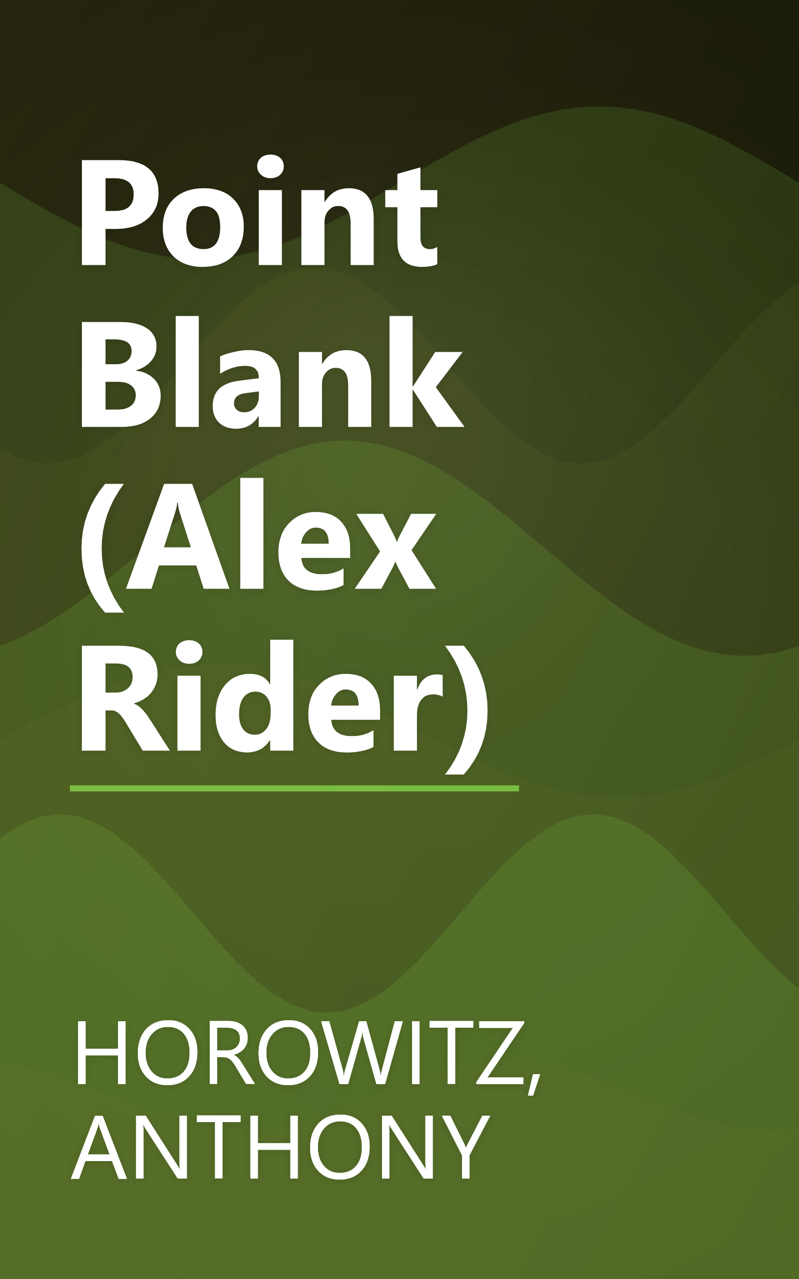 Point Blank (Alex Rider) book cover