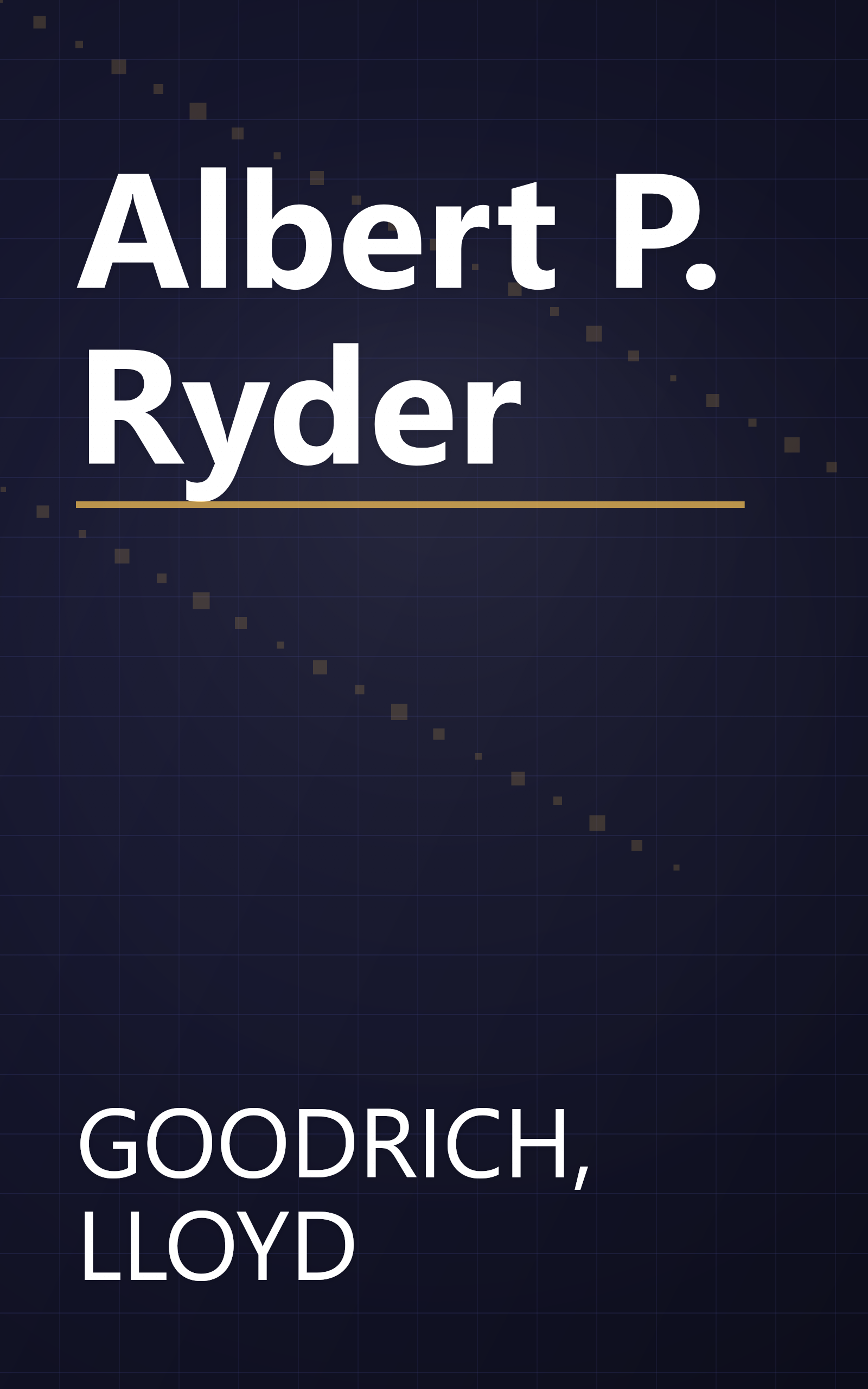 Albert P. Ryder book cover