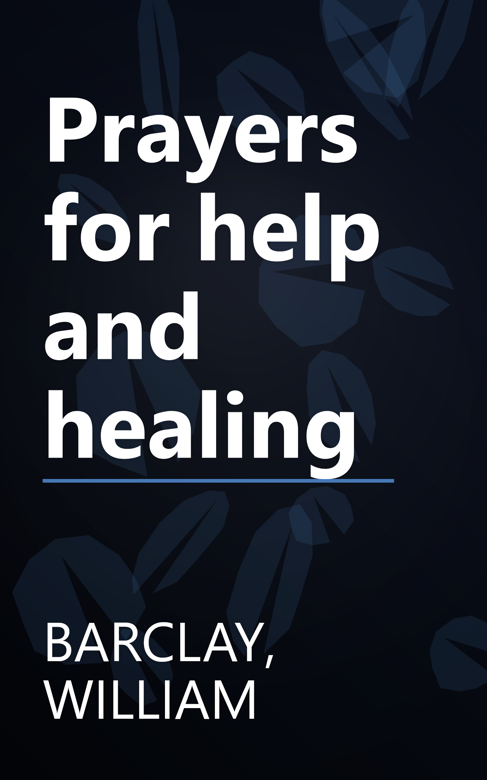 Prayers for help and healing book cover