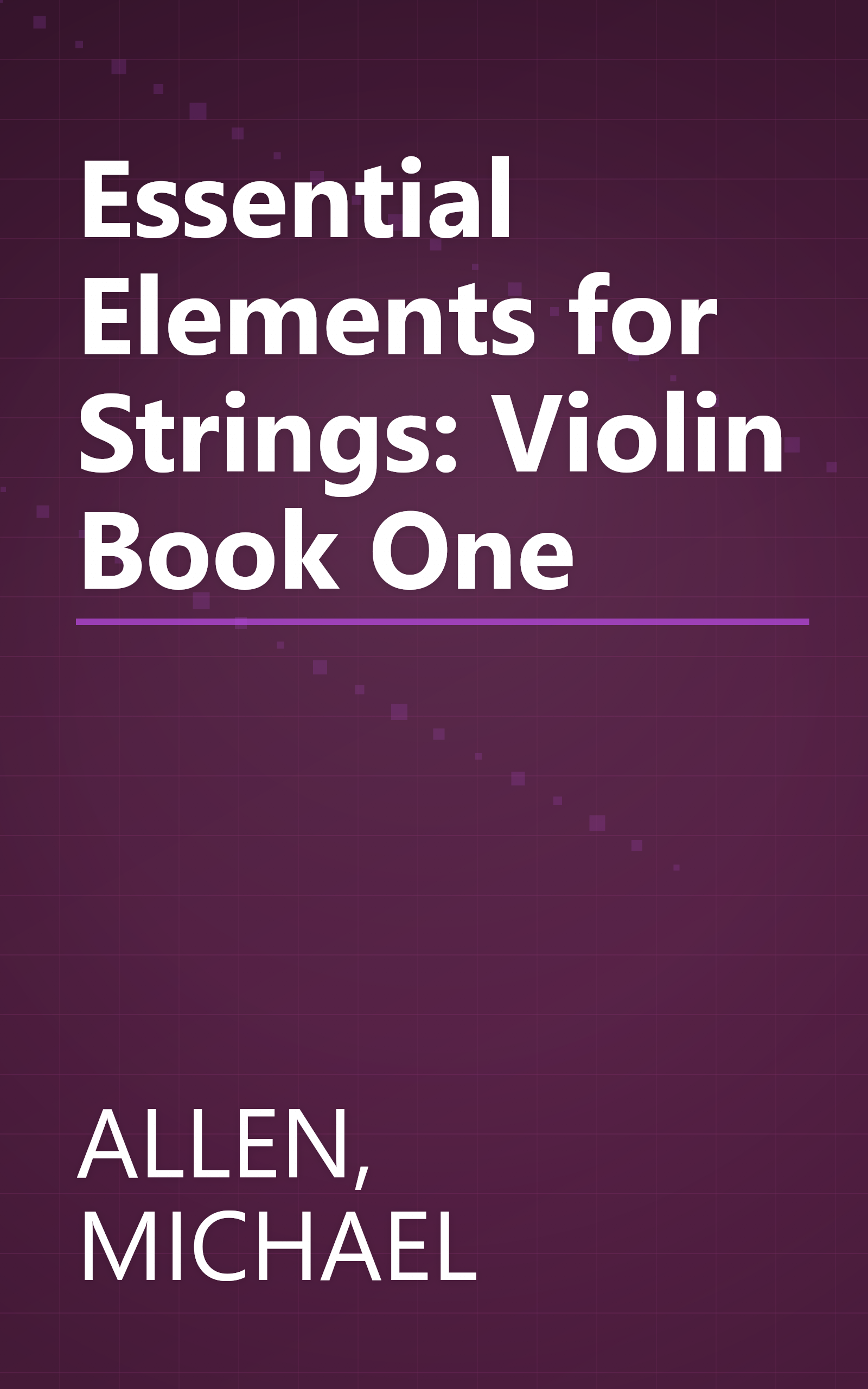 Essential Elements for Strings: Violin Book One book cover