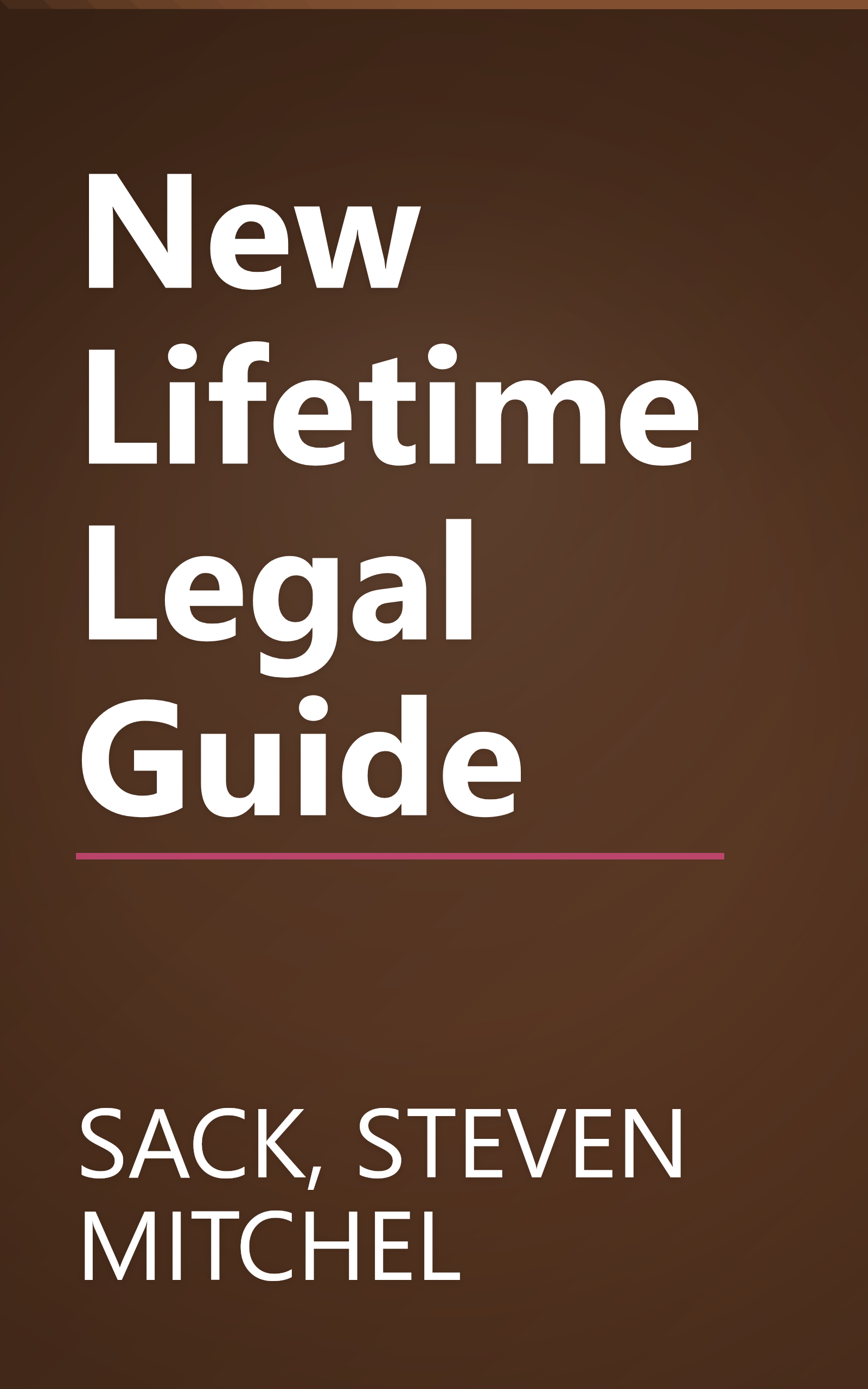 New Lifetime Legal Guide book cover