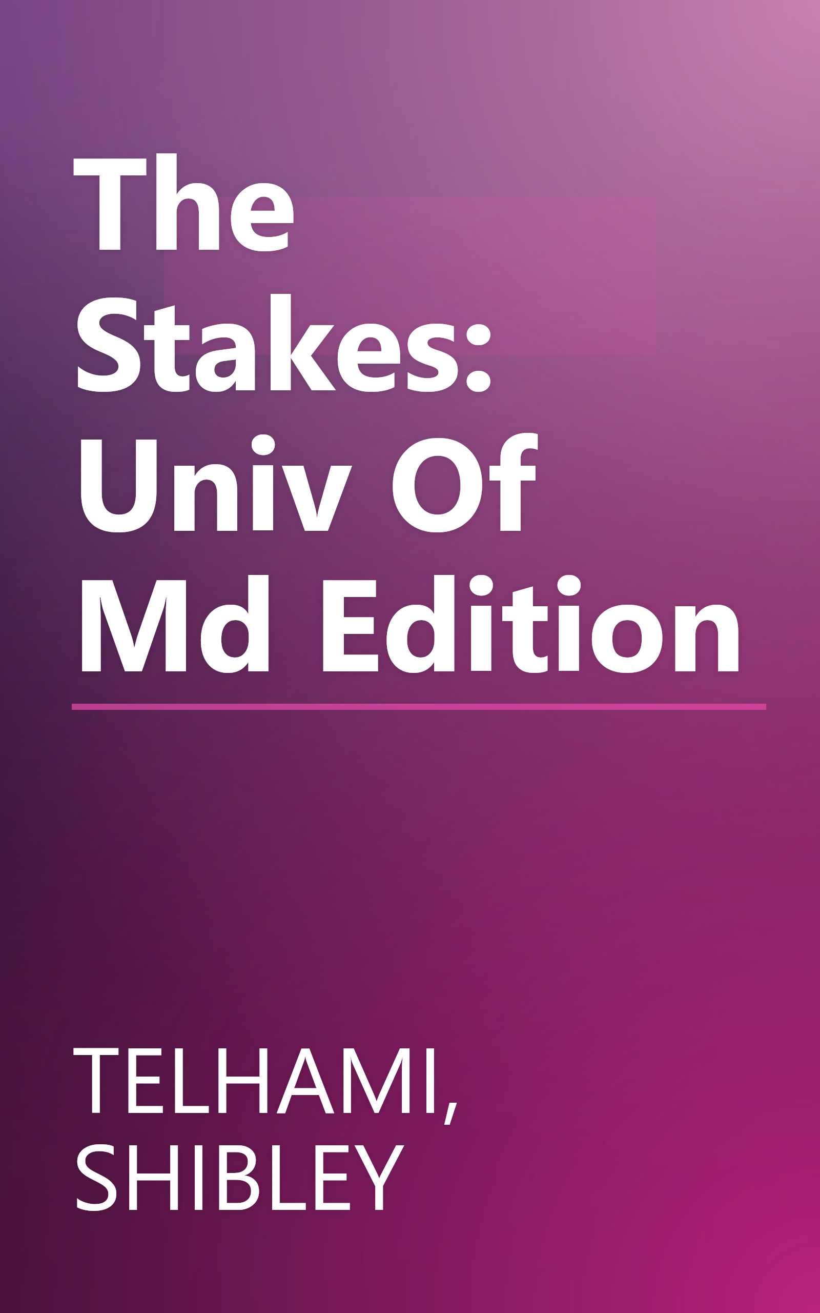 The Stakes: Univ Of Md Edition book cover