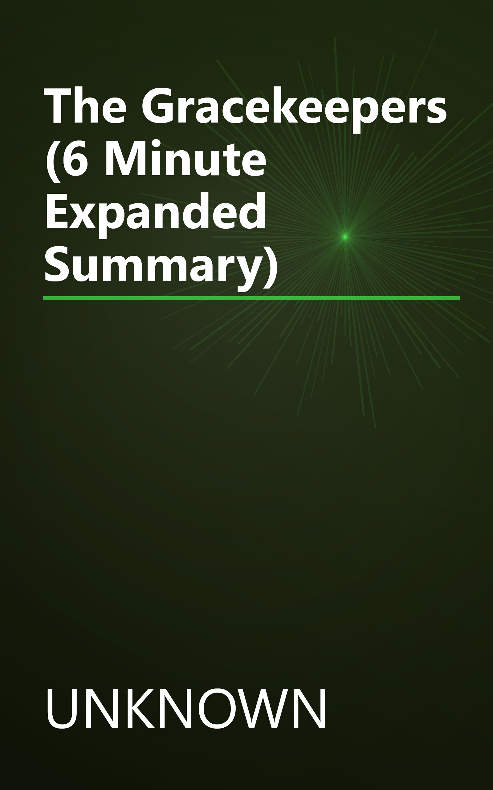 The Gracekeepers (6 Minute   Expanded Summary) book cover