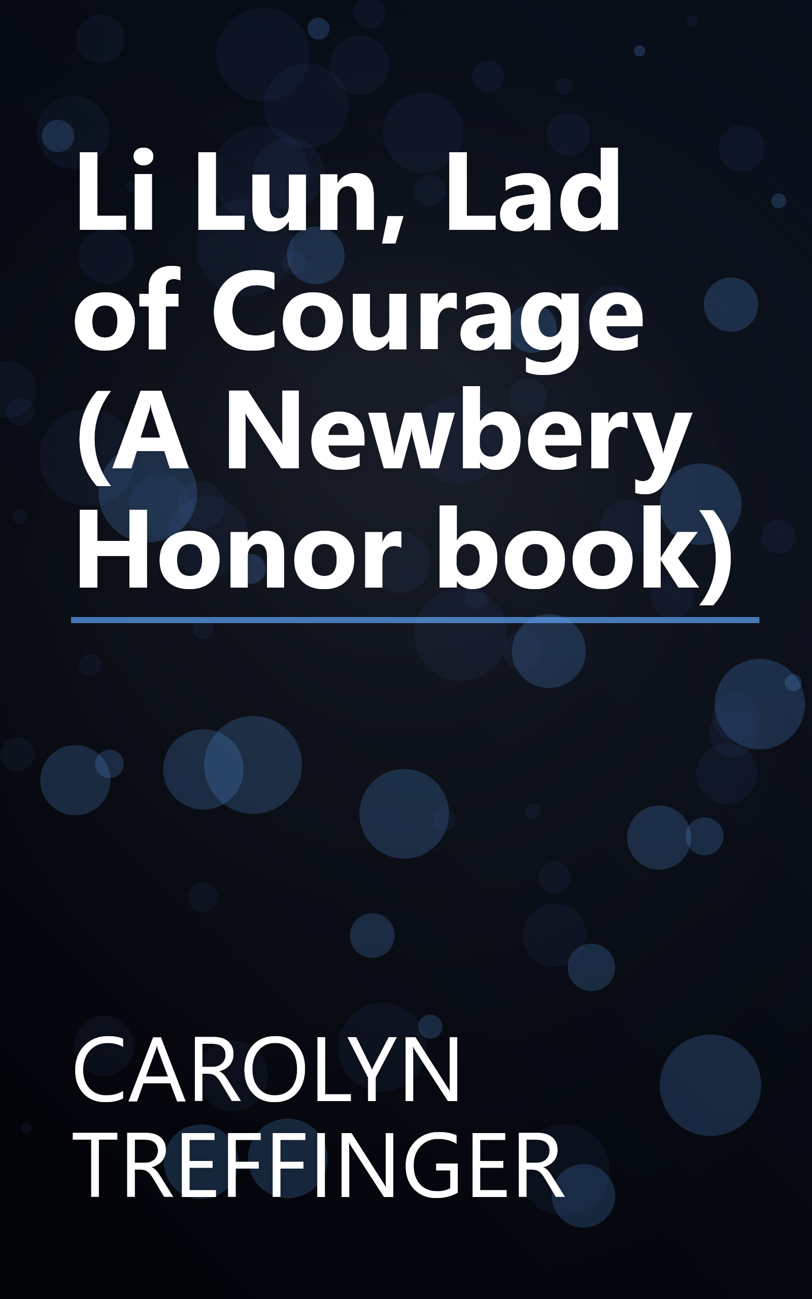 Li Lun, Lad of Courage (A Newbery Honor book) book cover