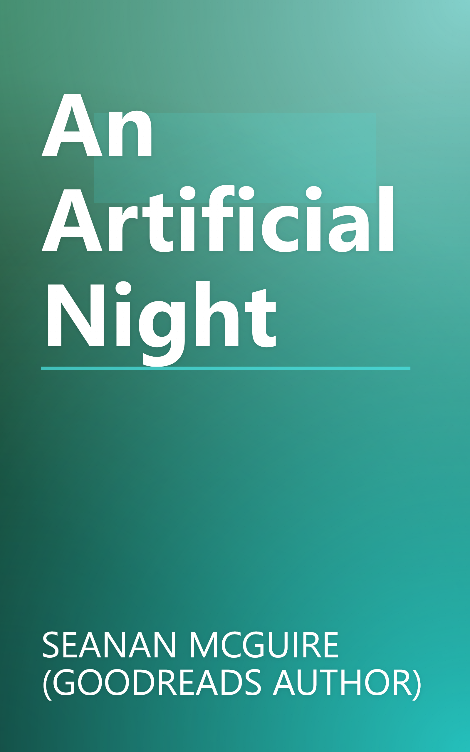 An Artificial Night book cover