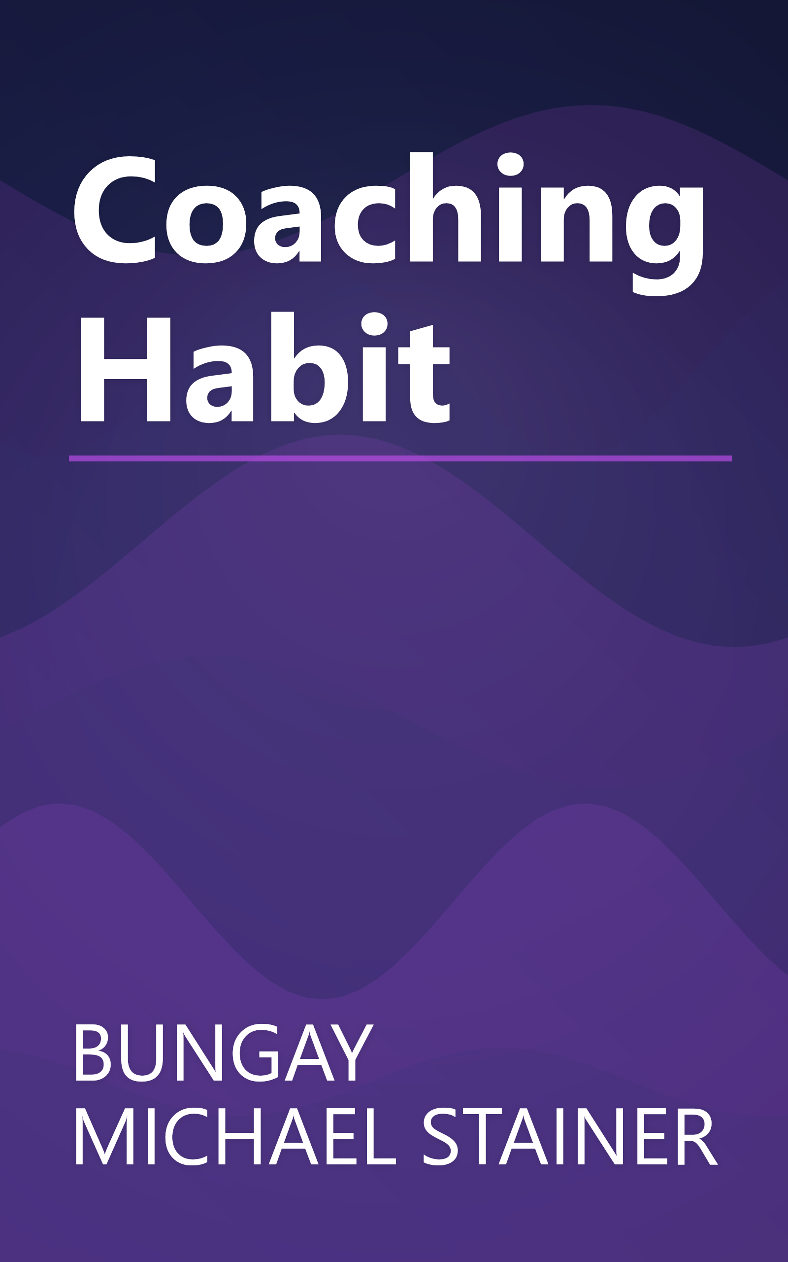 Coaching Habit book cover