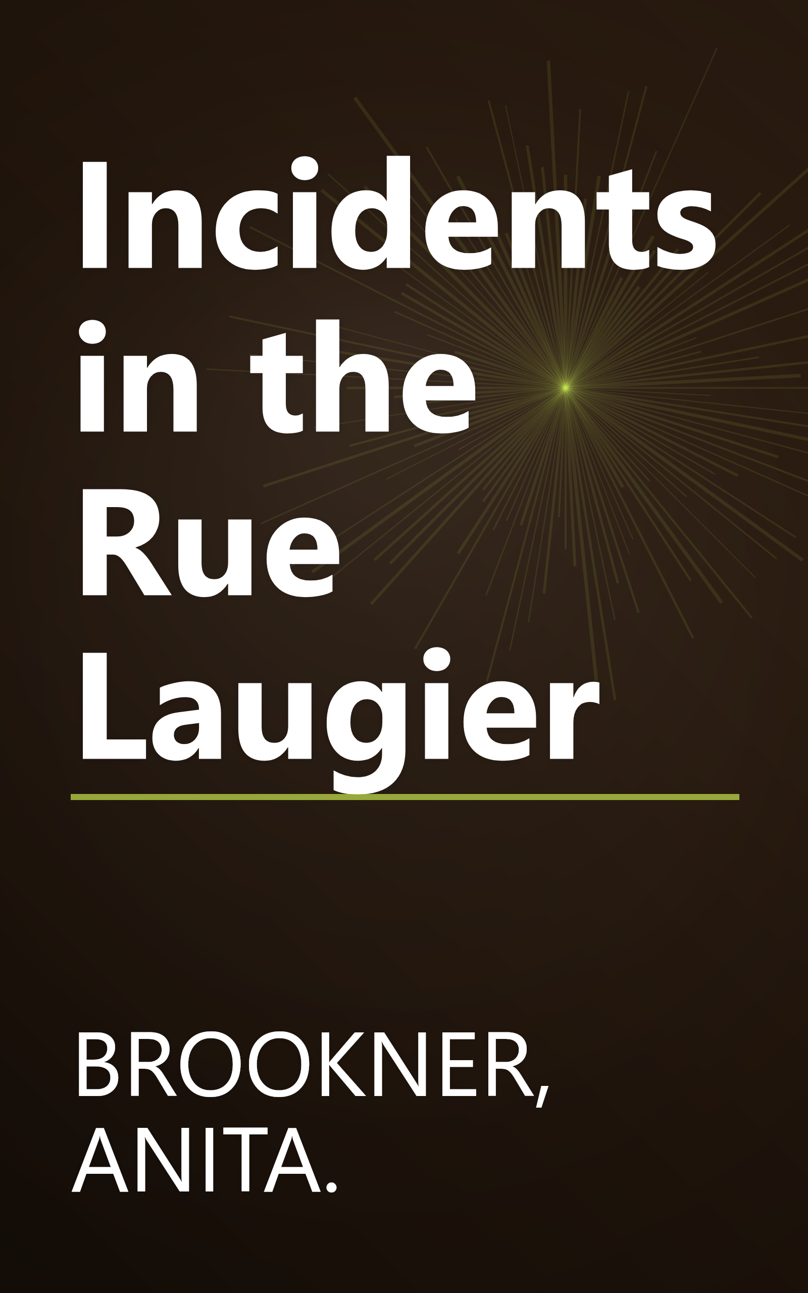 Incidents in the Rue Laugier book cover