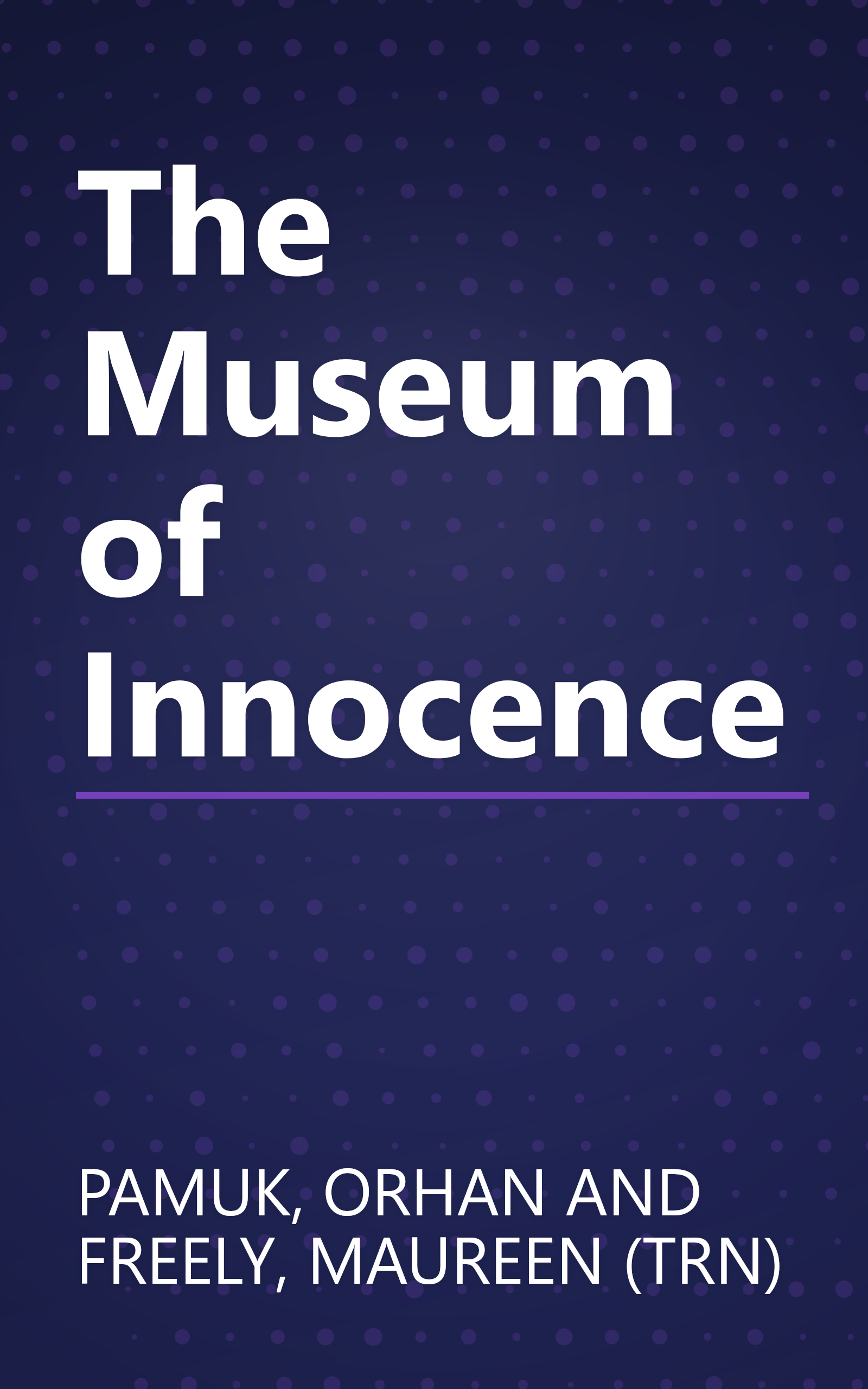 The Museum of Innocence book cover