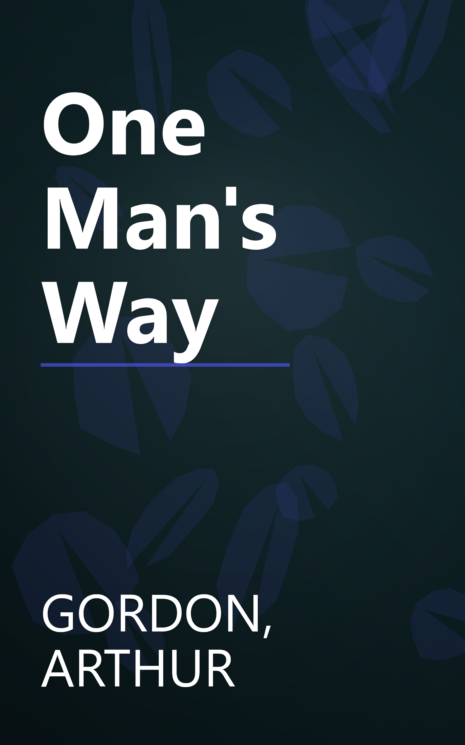 One Man's Way book cover