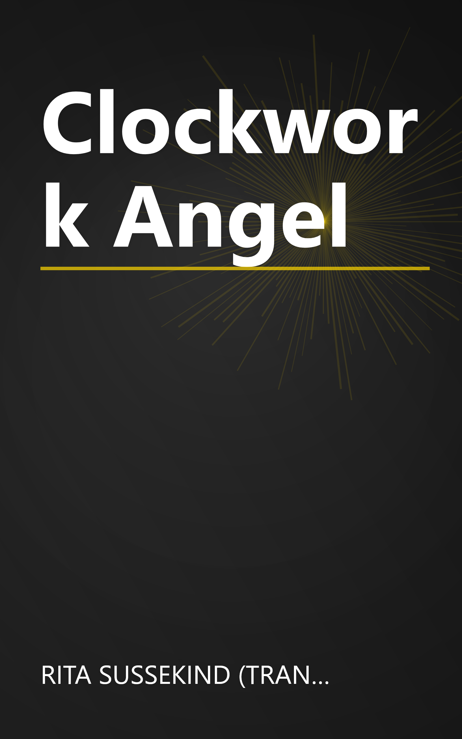 Clockwork Angel book cover
