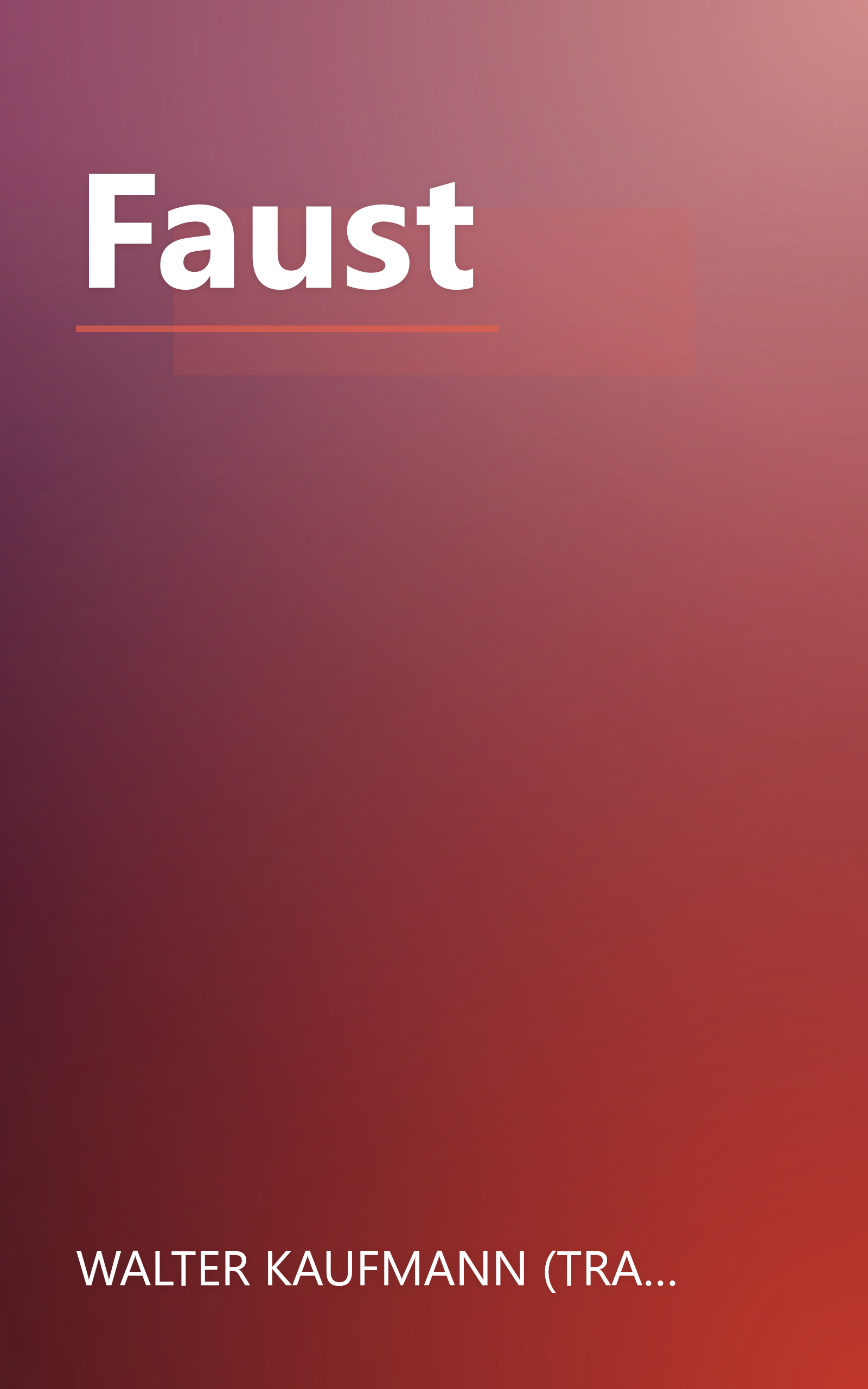 Faust book cover