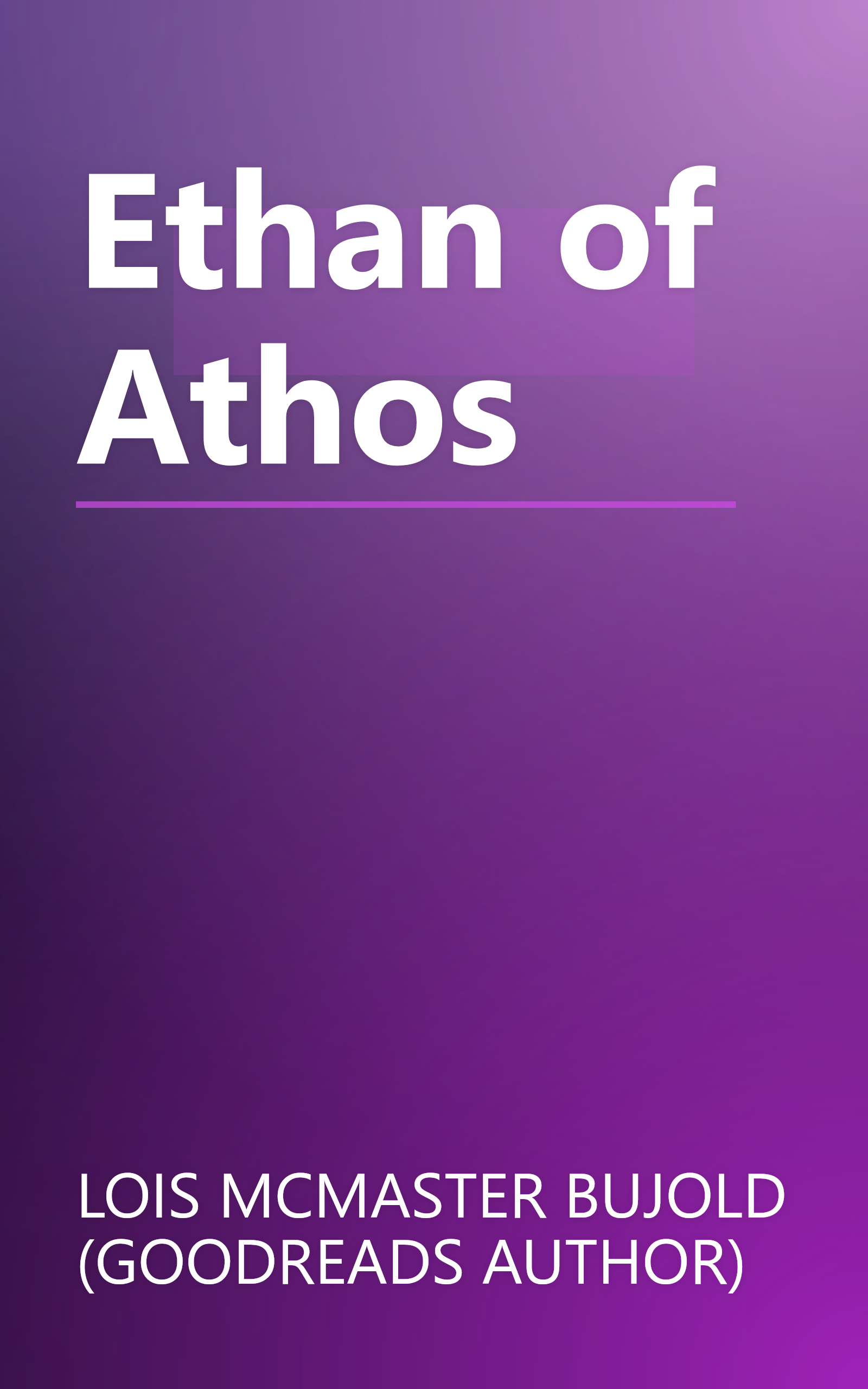 Ethan of Athos book cover