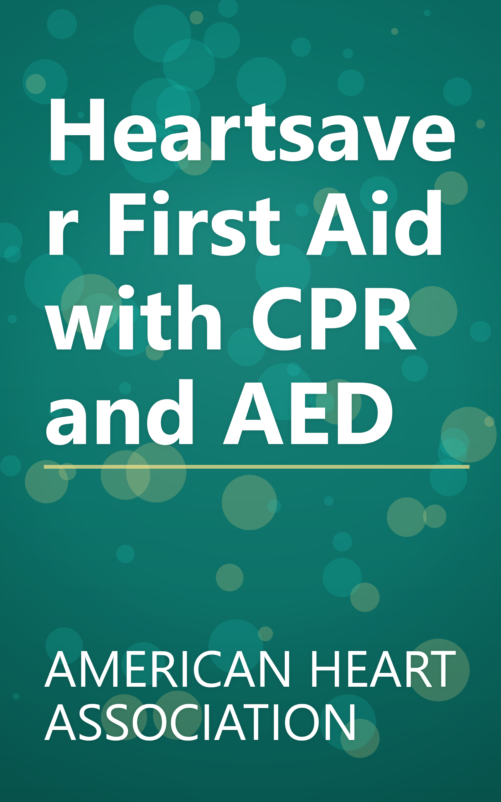 Heartsaver First Aid with CPR and AED book cover