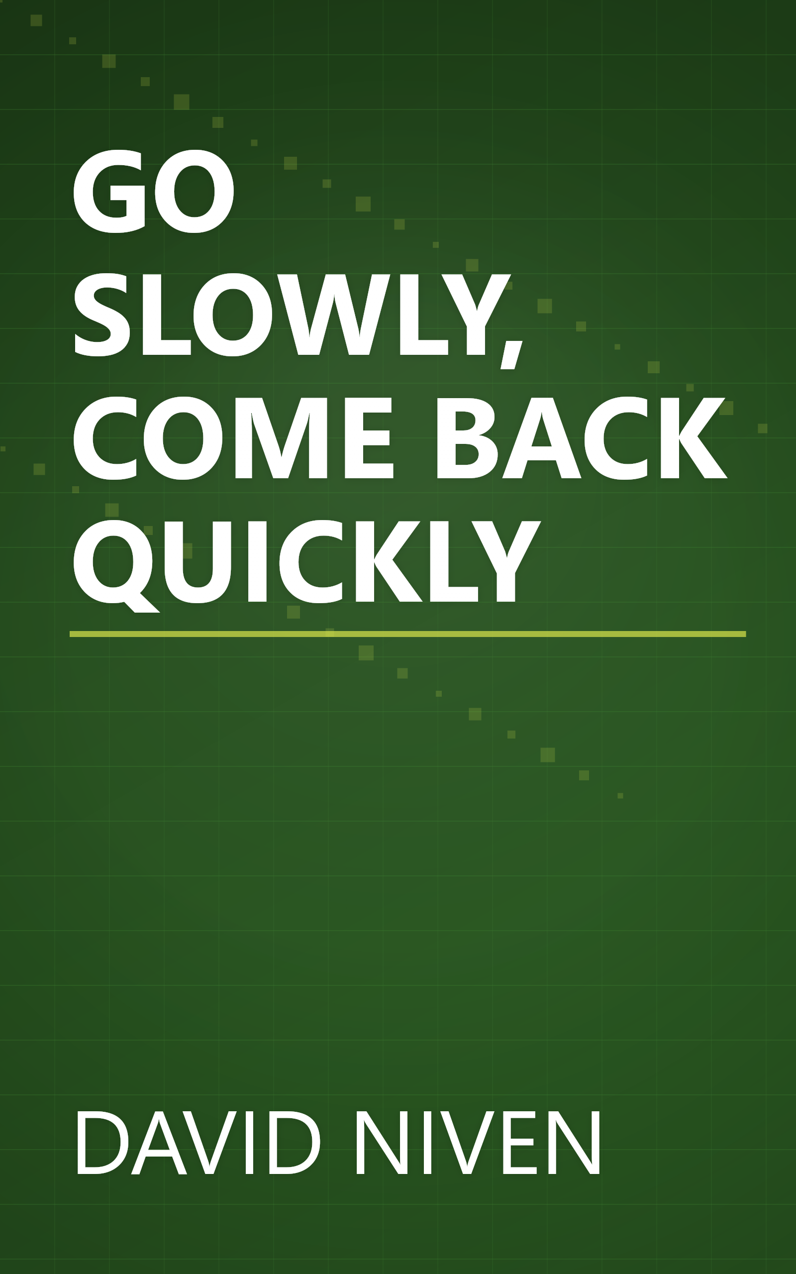 GO SLOWLY, COME BACK QUICKLY book cover