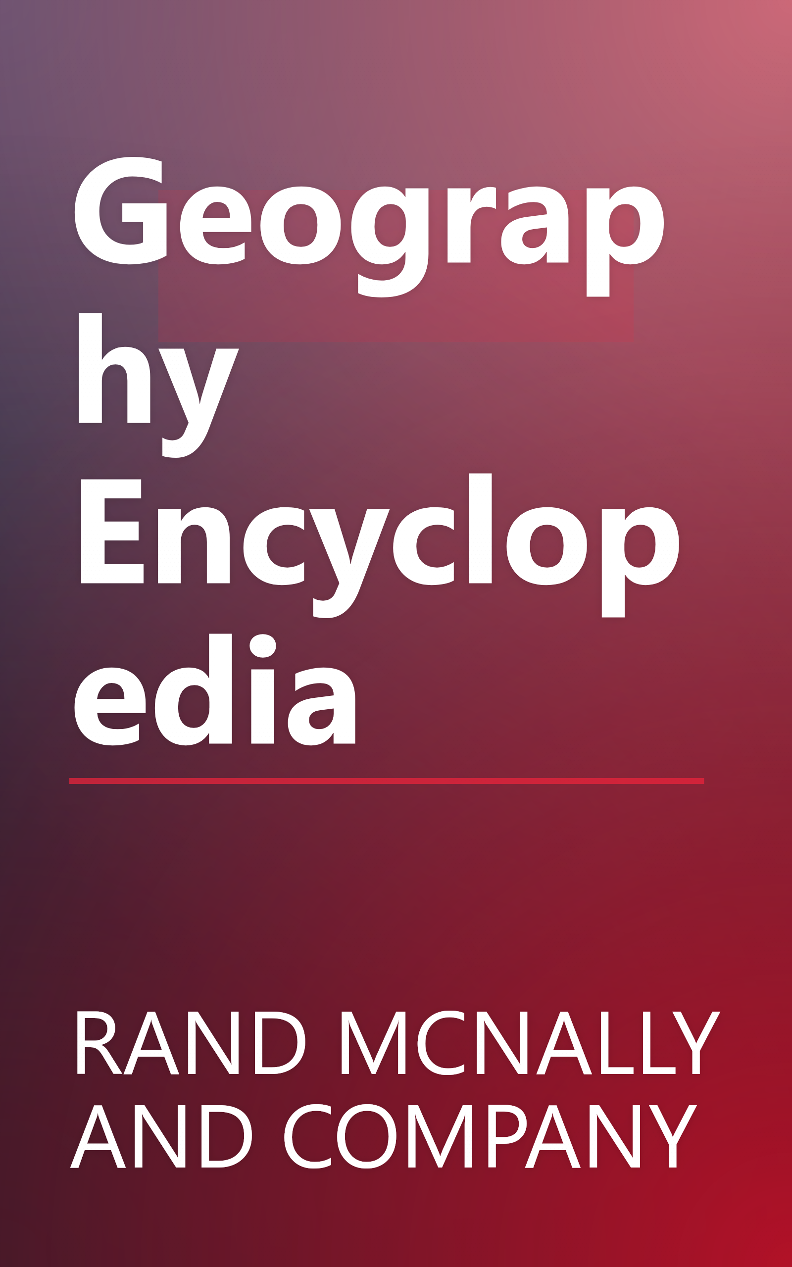 Geography Encyclopedia book cover