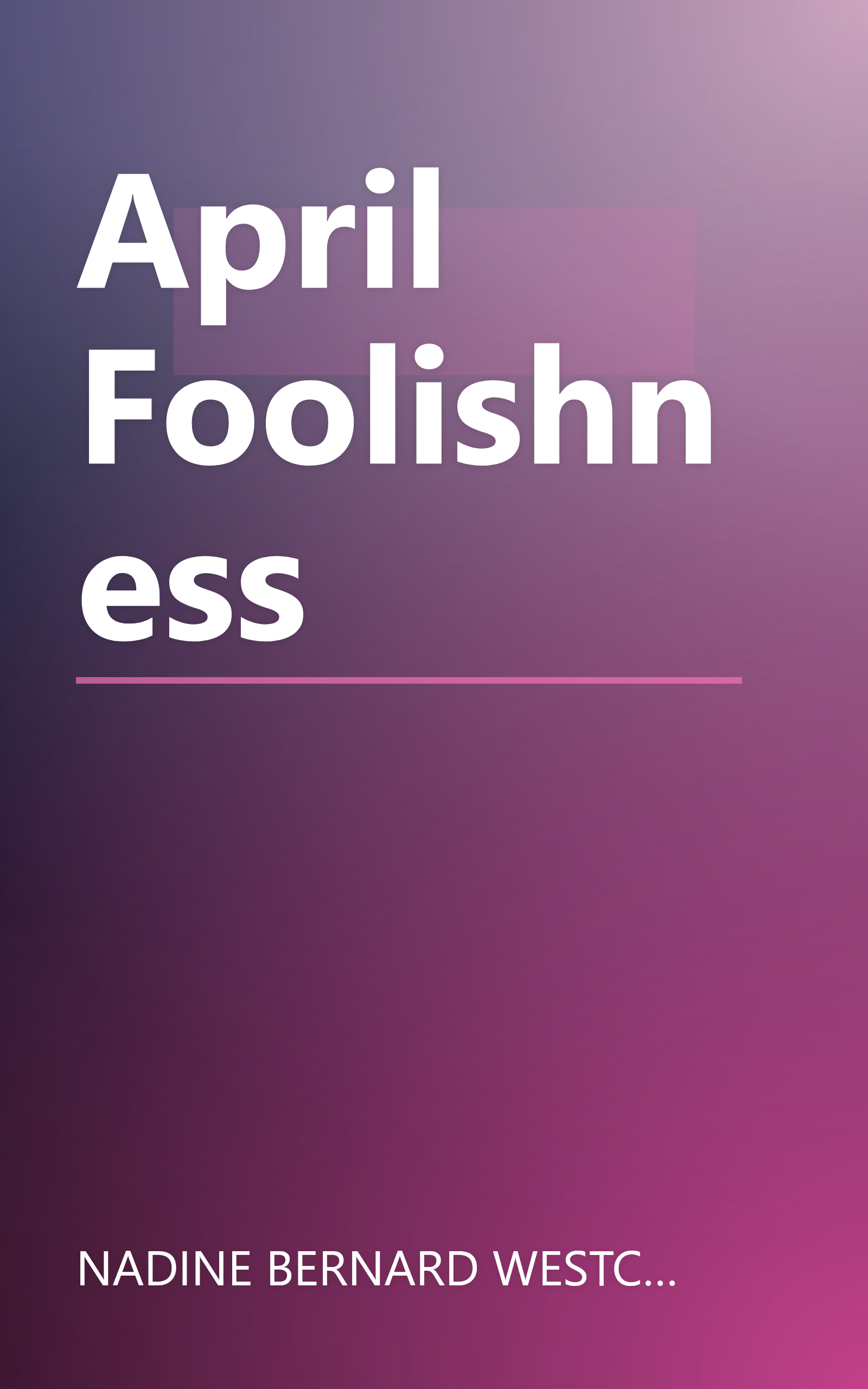 April Foolishness book cover