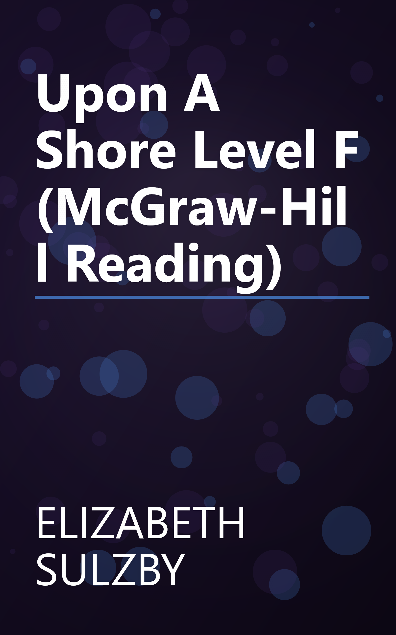 Upon A Shore Level F (McGraw-Hill Reading) book cover